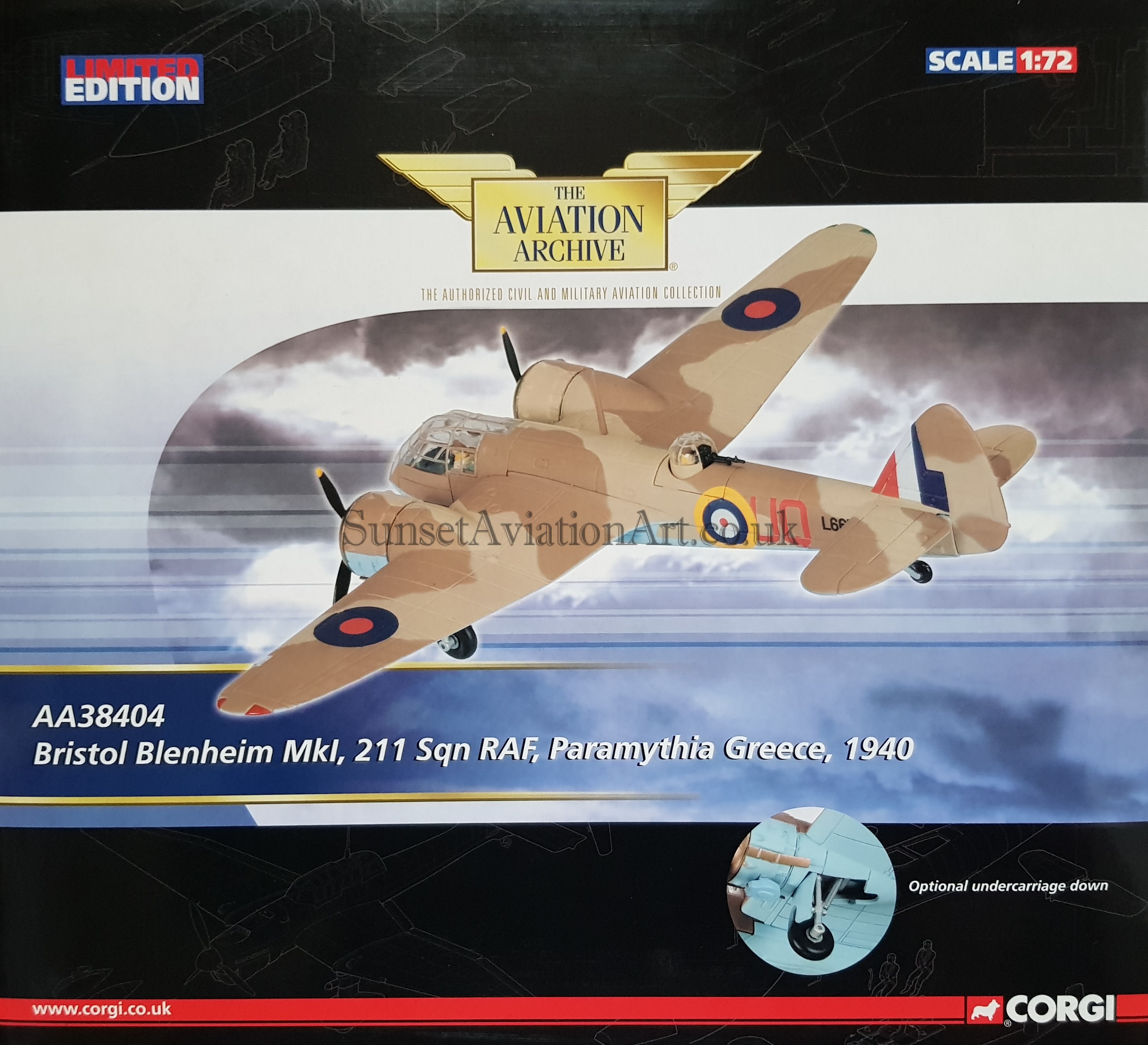 AA38404 Bristol Blenheim MkI 211 Squadron RAF, Paramythia