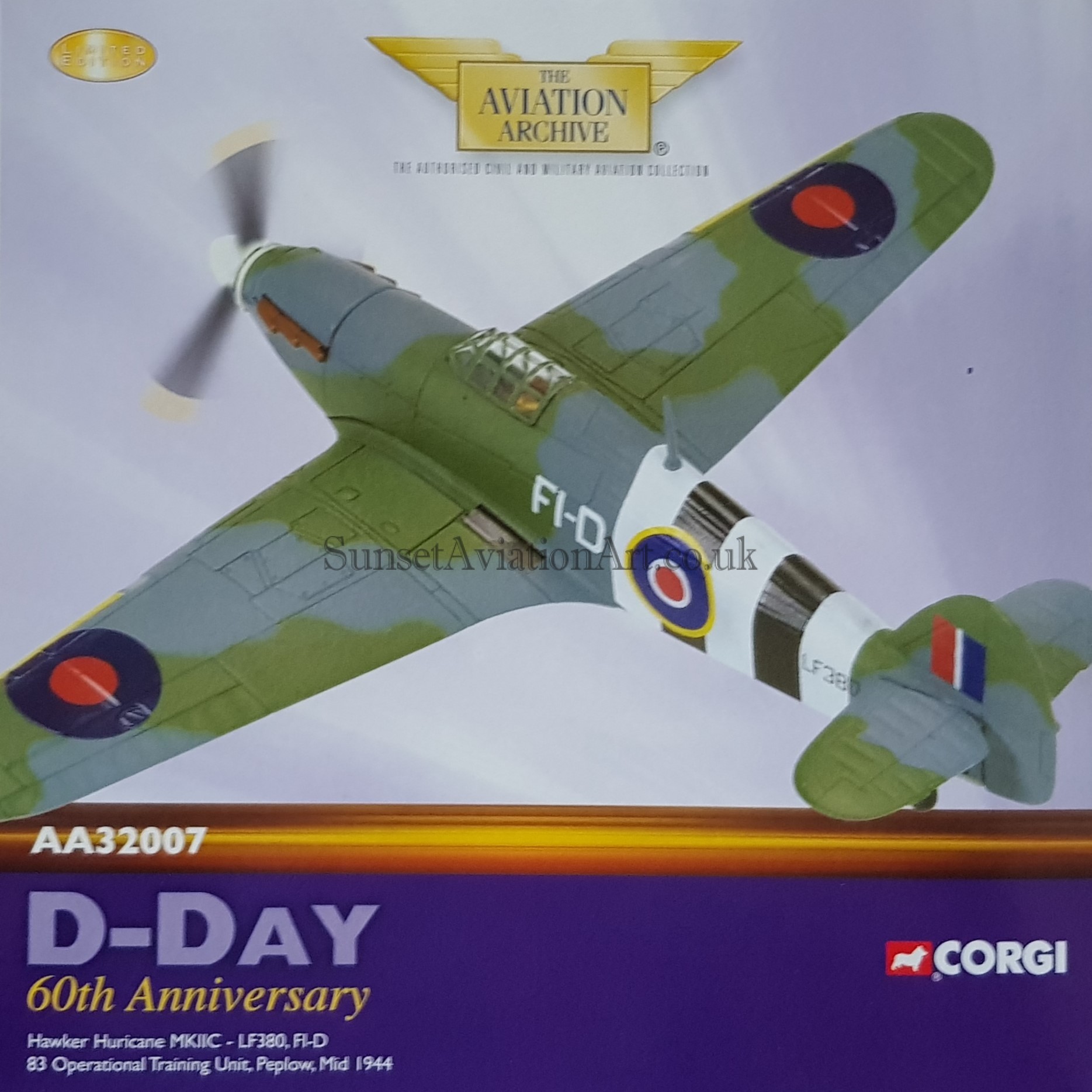 Corgi AA32007 Hawker Hurricane Mk II D-Day 60th Anniversary