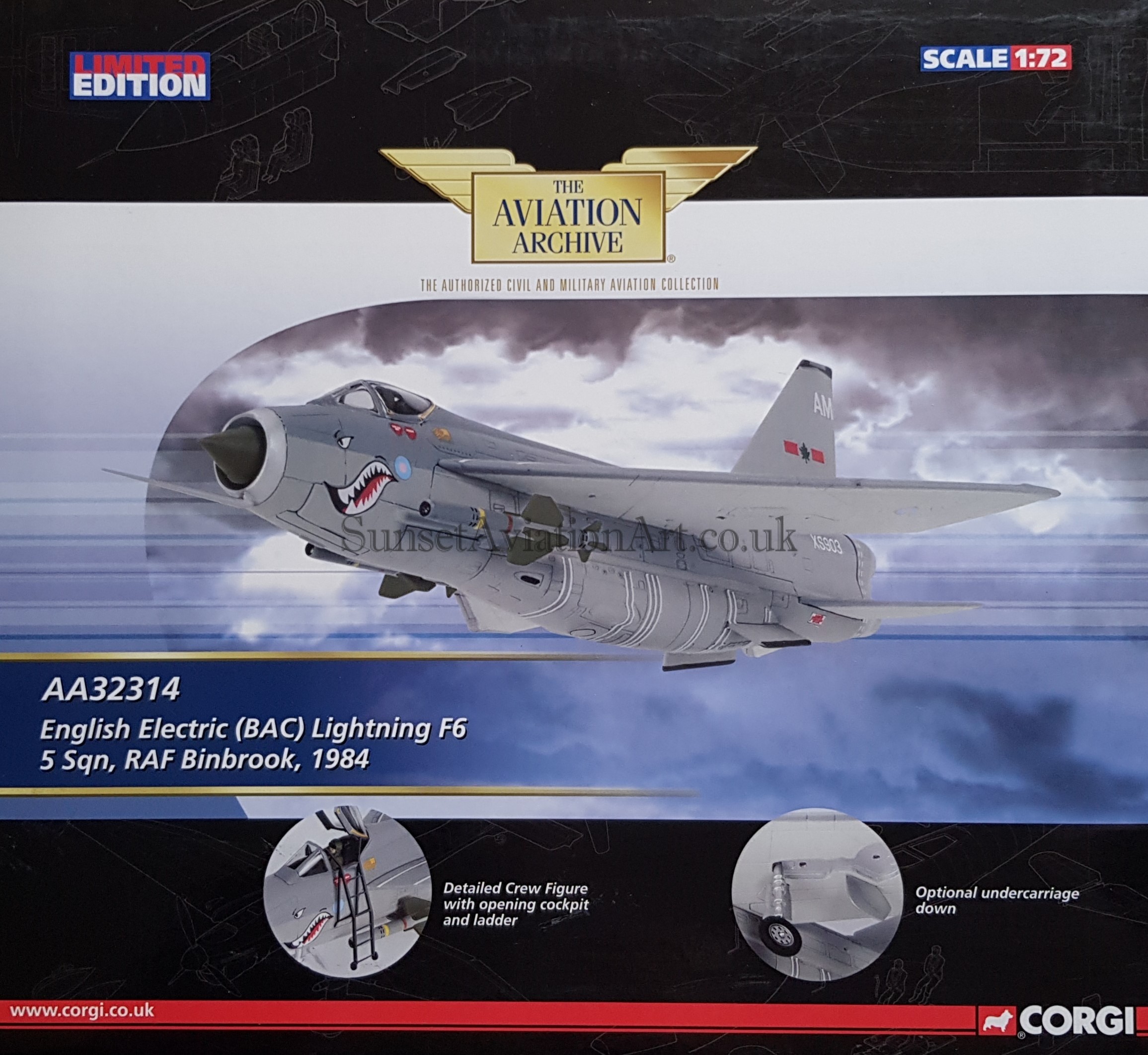 Corgi AA32305 Lightning 1:72 scale die-cast model.