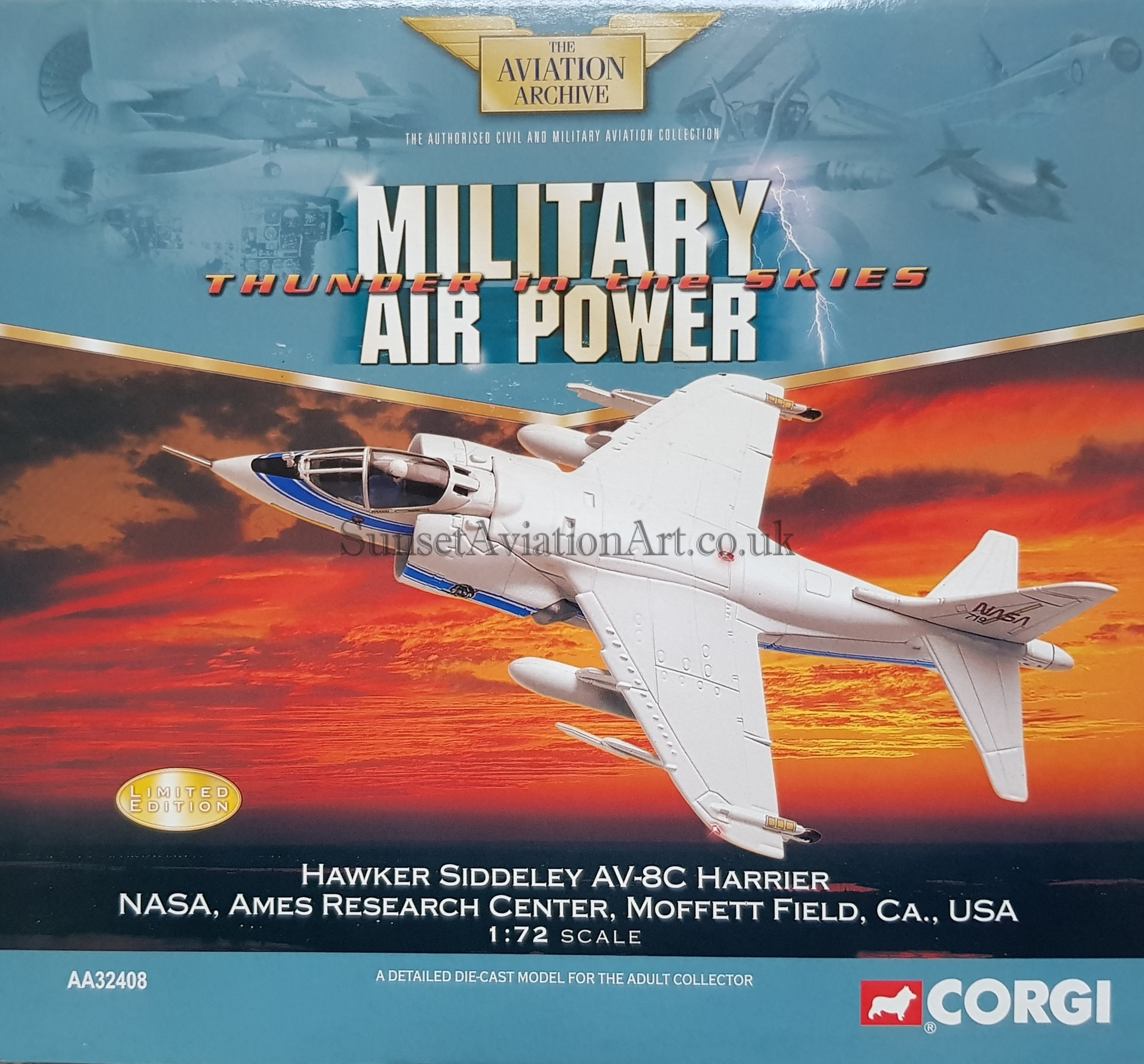 AA32408 Harrier Siddeley AV - 8C Corgi military air power
