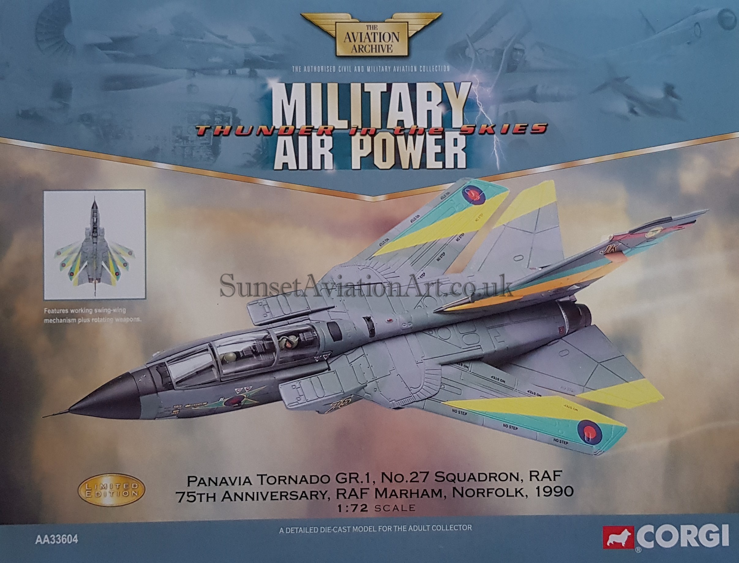 Corgi AA33604 Tornado 1:72 scale die-cast model.