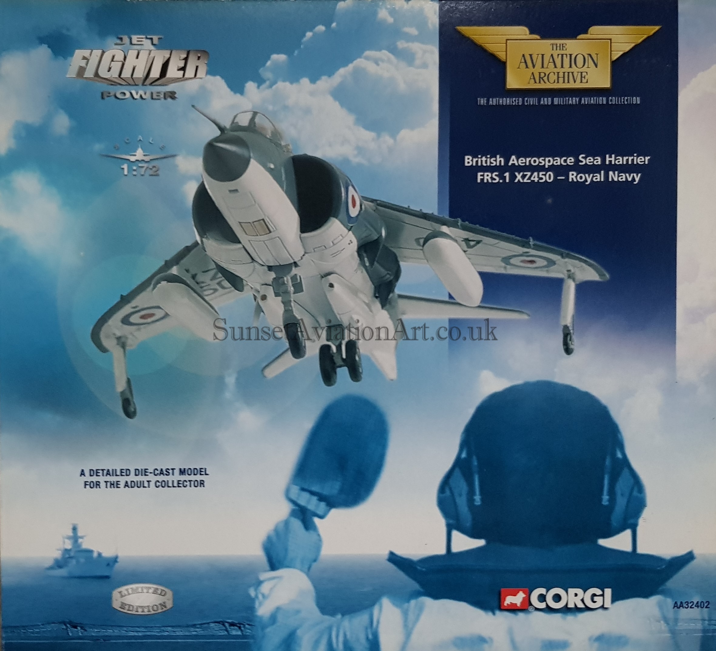 corgi AA32402 Harrier Corgi Aviation die cast models.