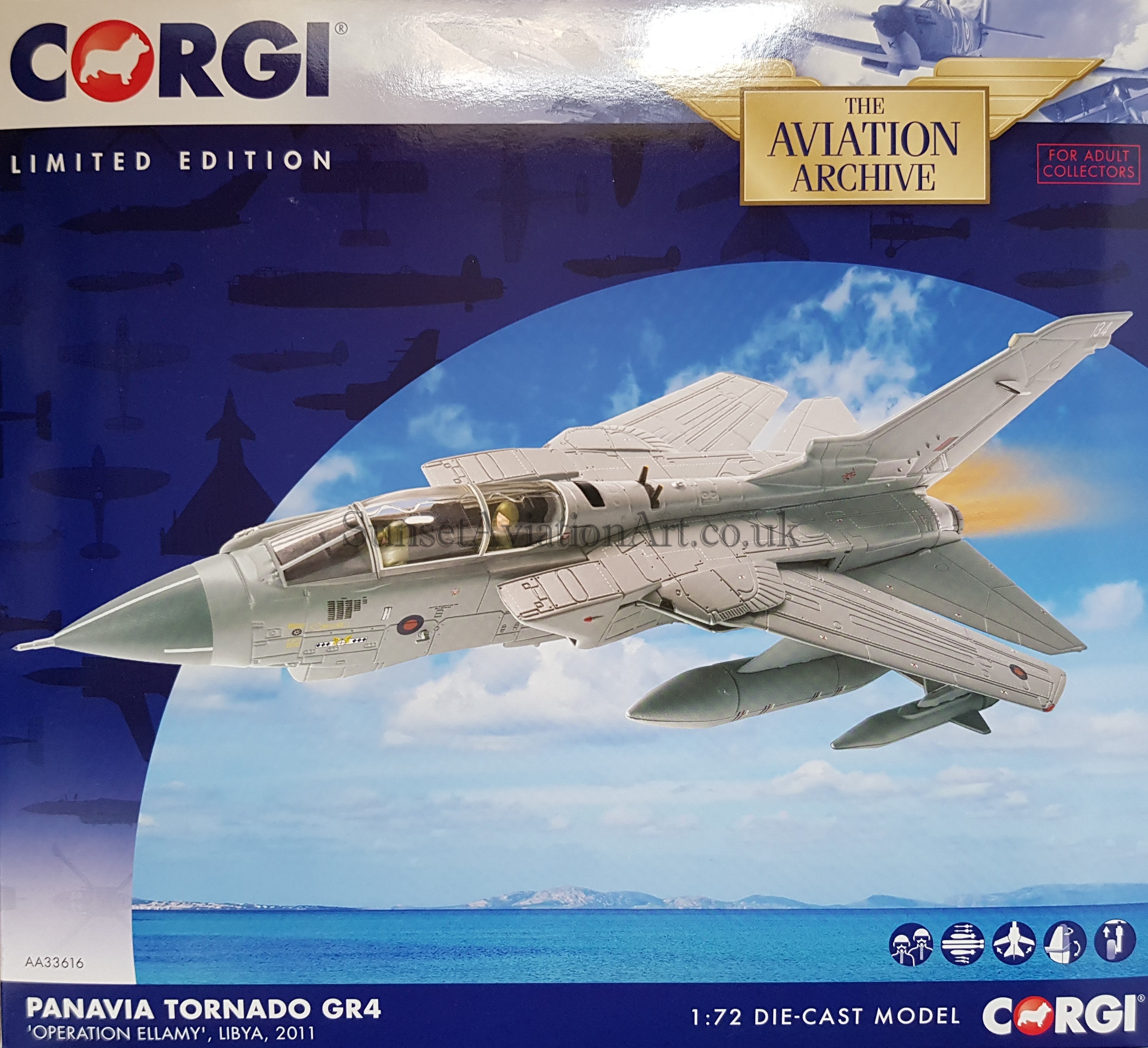 AA33616 Tornado Corgi Aviation die cast models.