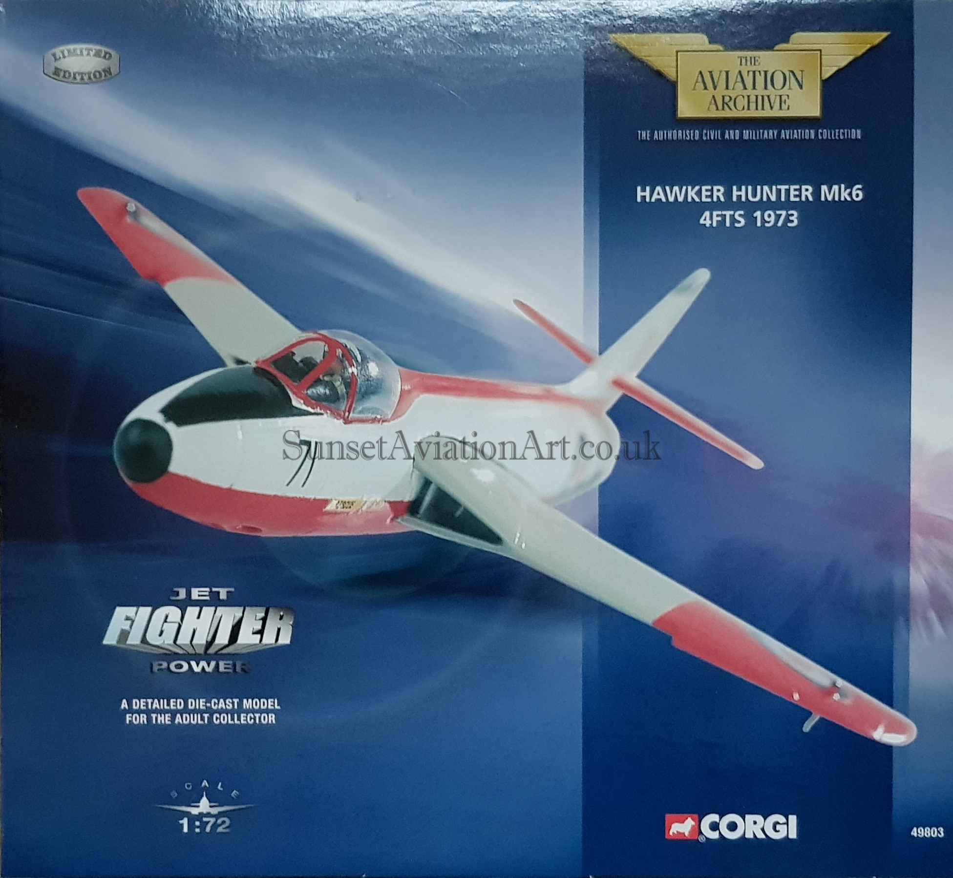 Corgi 49803 Hunter Corgi Aviation die cast models. Hawker Hunter