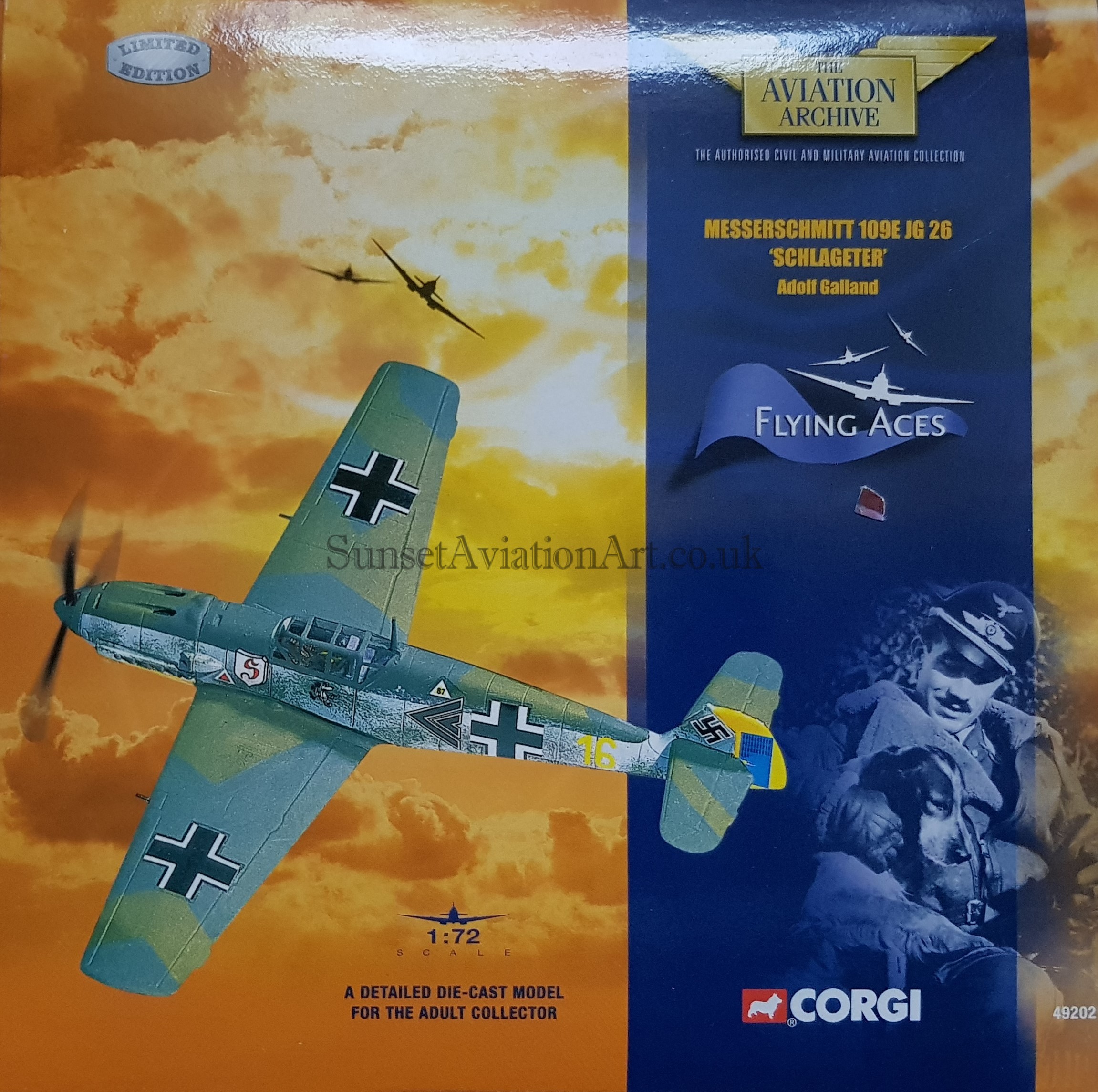 corgi 49202 Messerschmitt 109 JG 26 Schlageter Adolf Galland