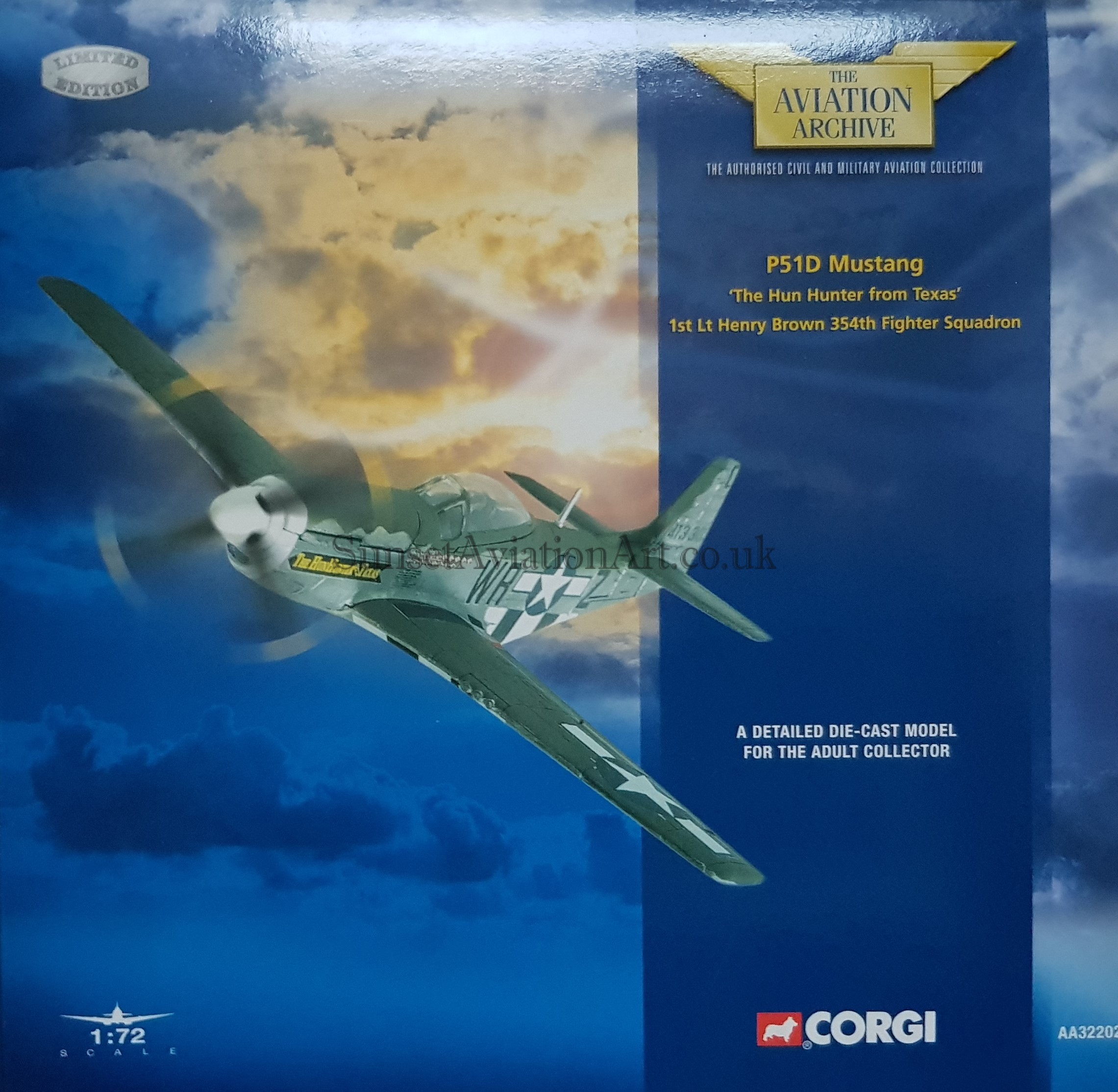 Corgi AA32202 P-51 Mustang The Aviation Archive Limited Edition