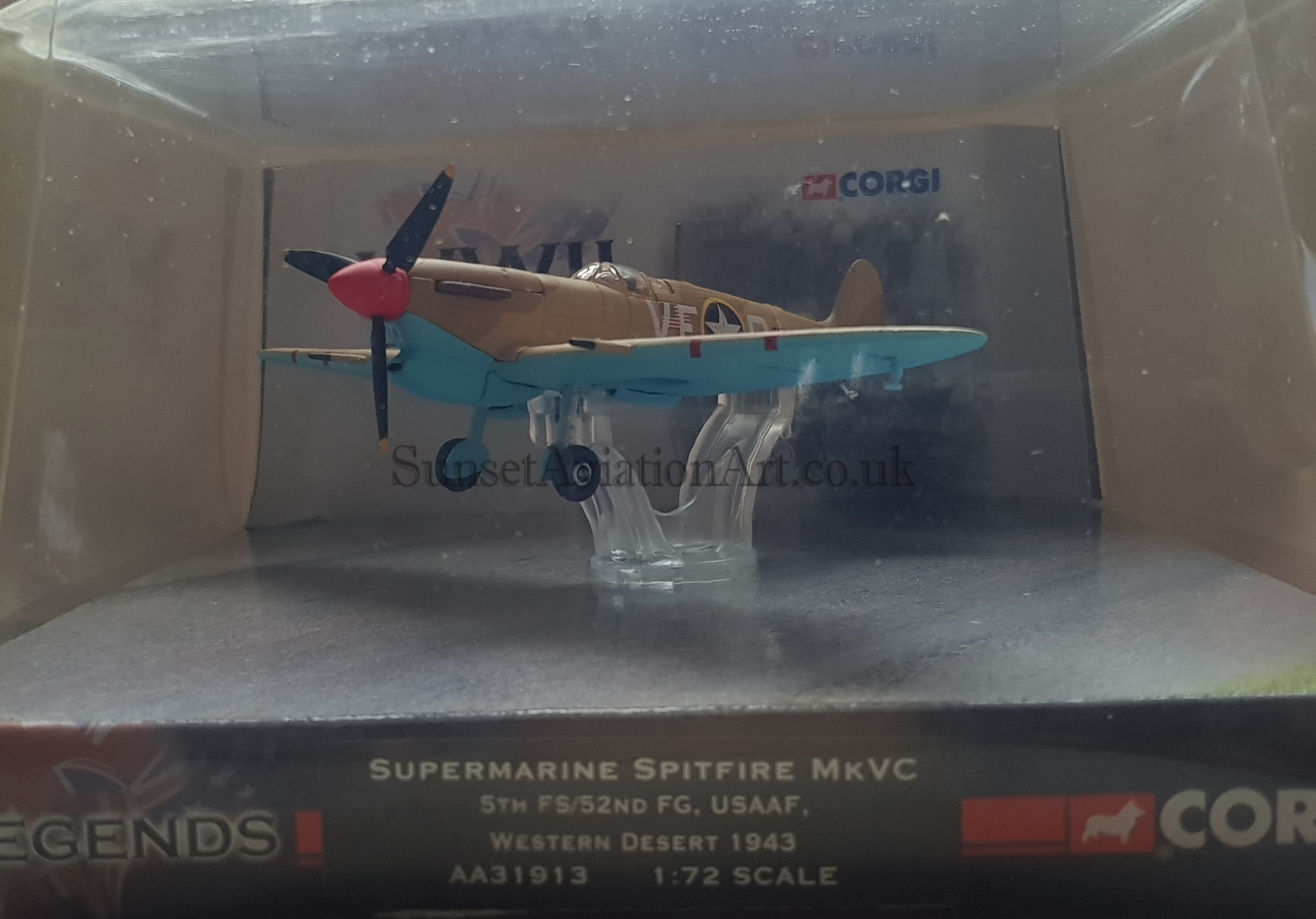 AA31913 Corgi Supermarine Spitfire 5th FS/52nd FG, USAAF,
