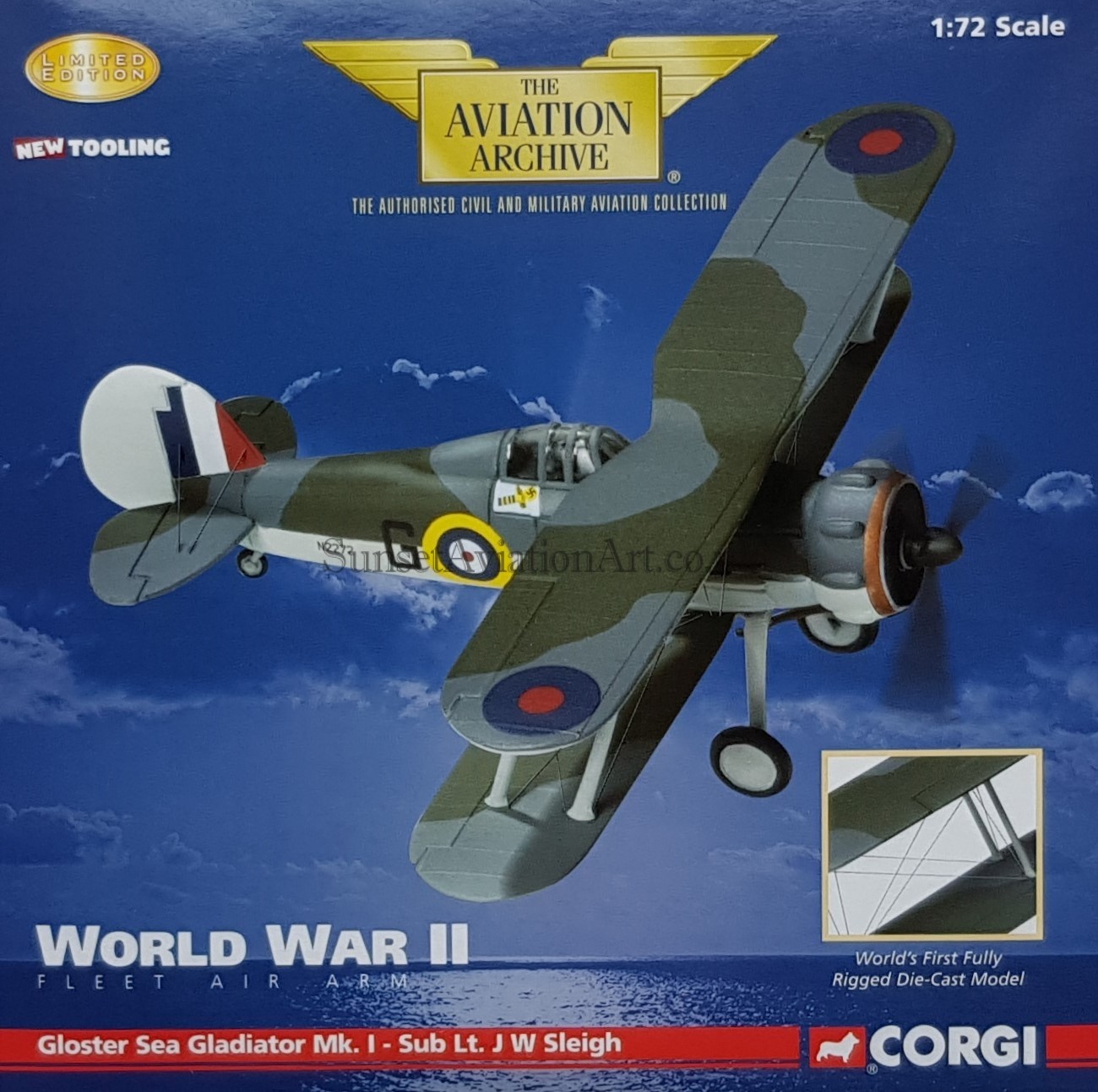 AA36202 Corgi Gloster Sea Gladiator World War II Aviation Archive