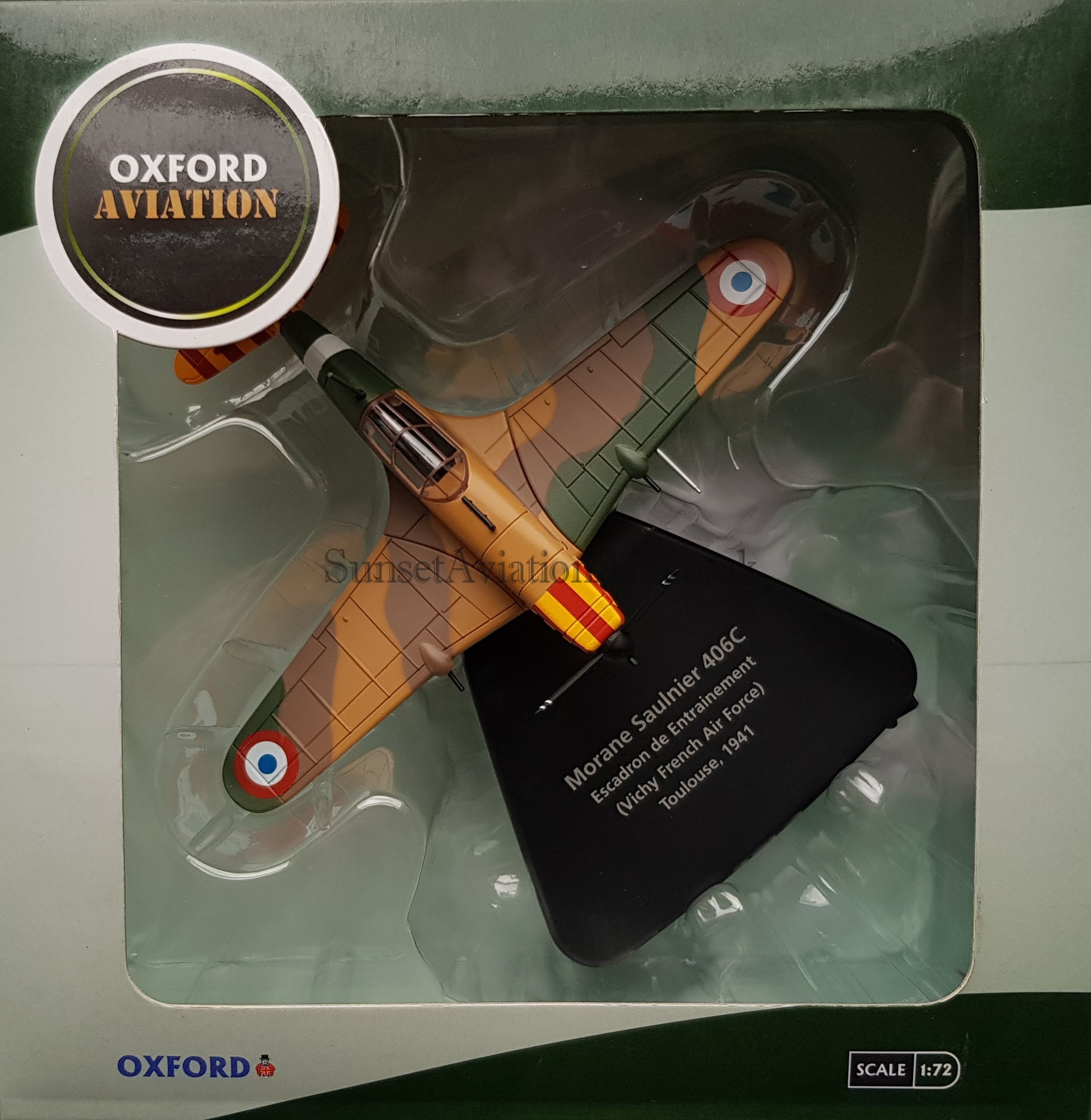 AC038 Morane Saulnier Oxford Aviation 1:72 scale model