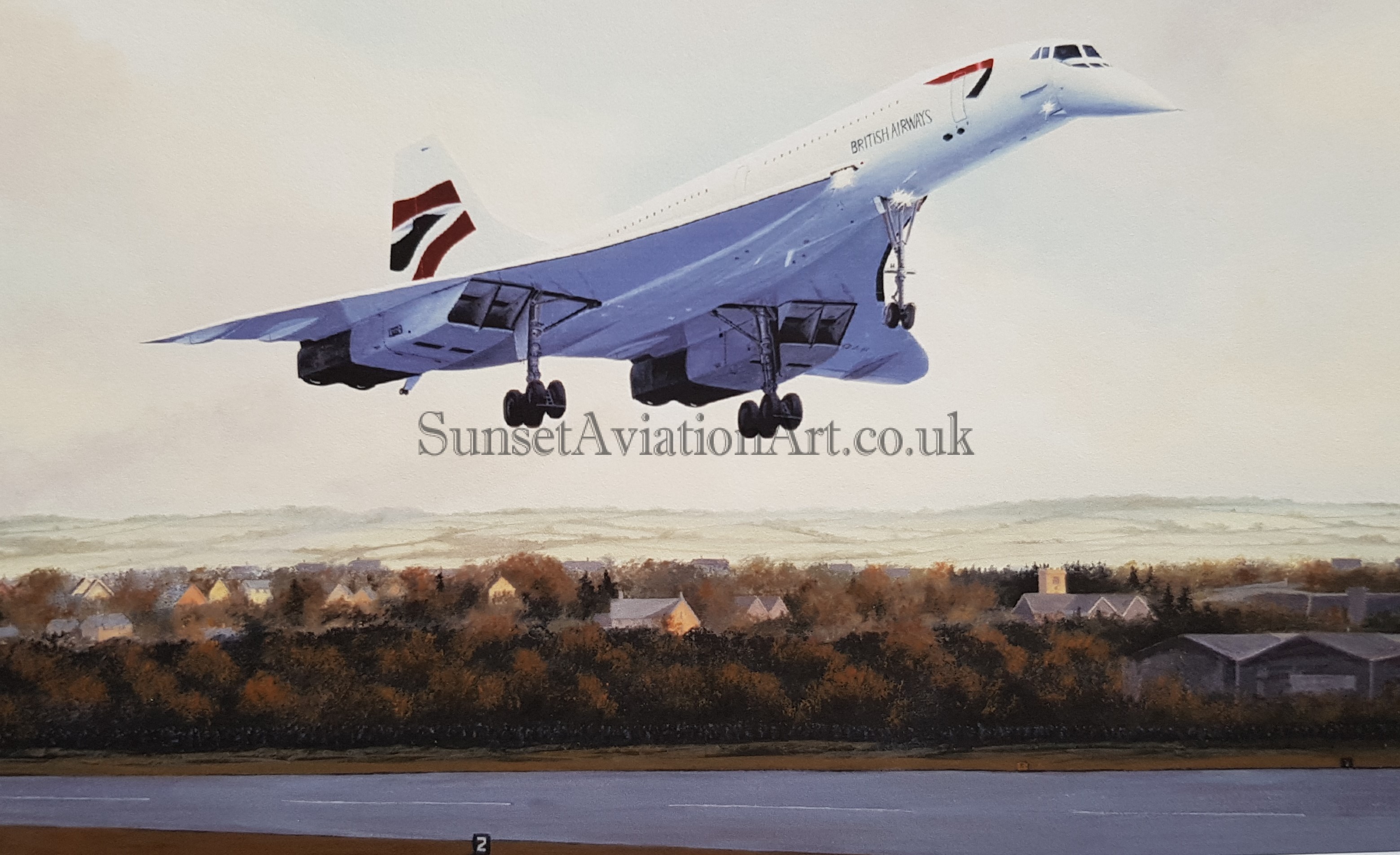 Concorde – On Final Approach – G-BOAF in to land at Filton