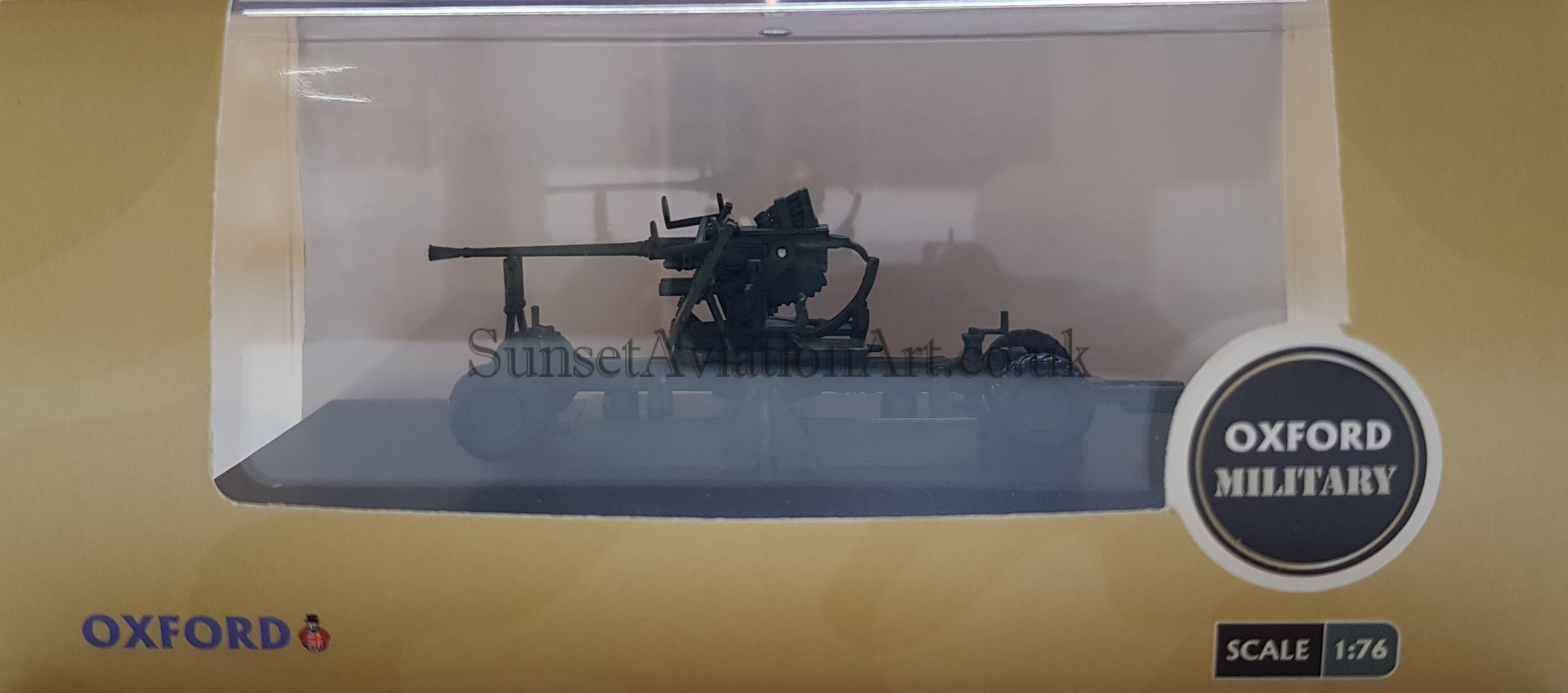 76BF002 Bofors Gun Olive Drab 40mm Bofors Gun