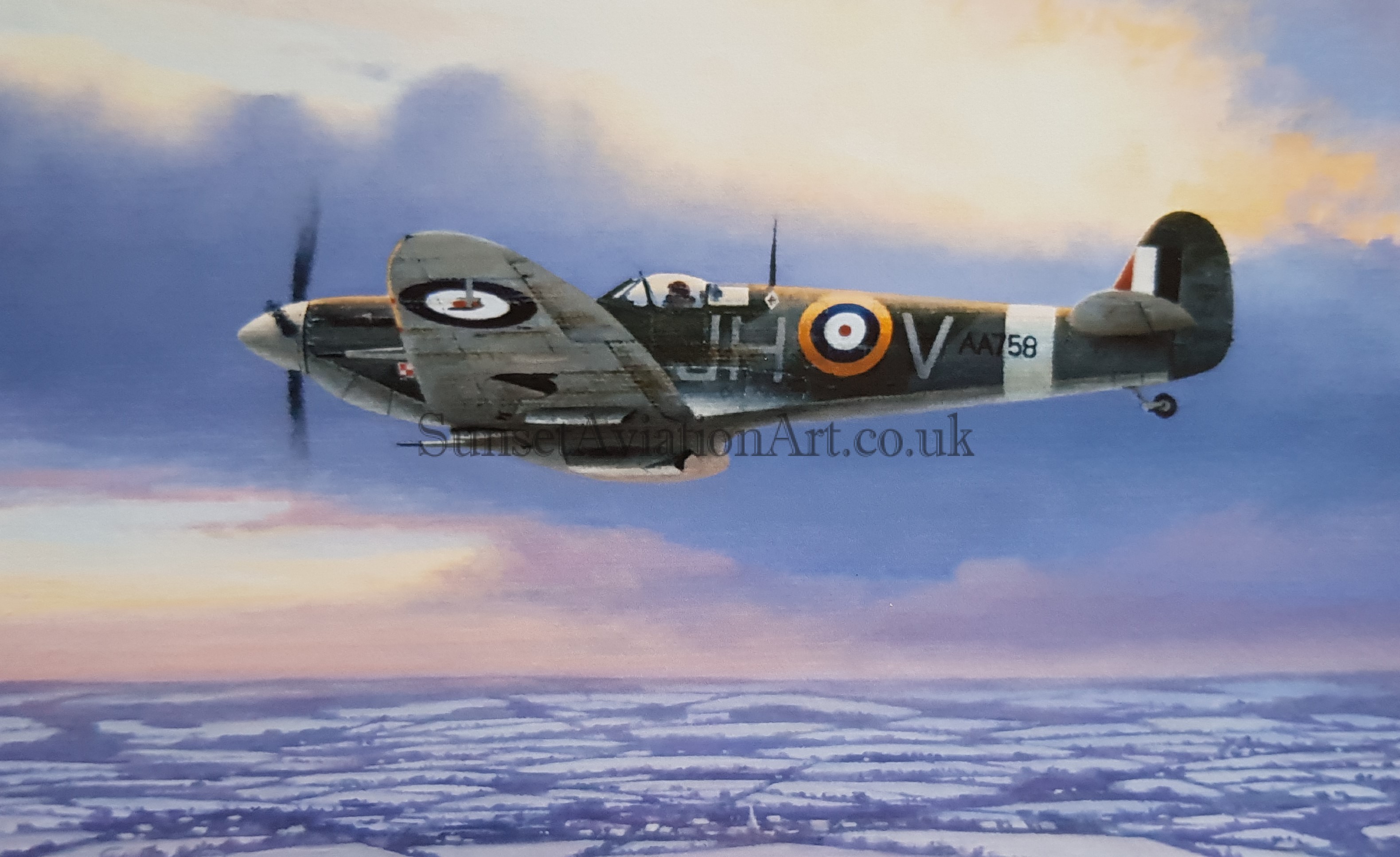 Spitfire Legend-Stephen Brown signed limited edition cameo print