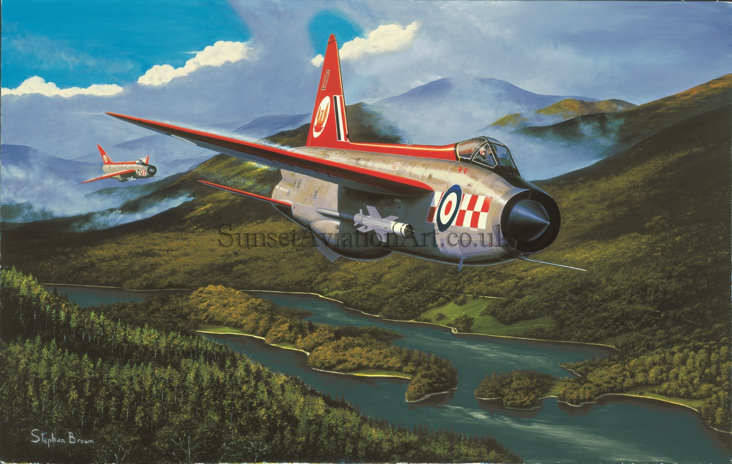 Lightning tribute Birthday card Royal Air Force 56 Squadron