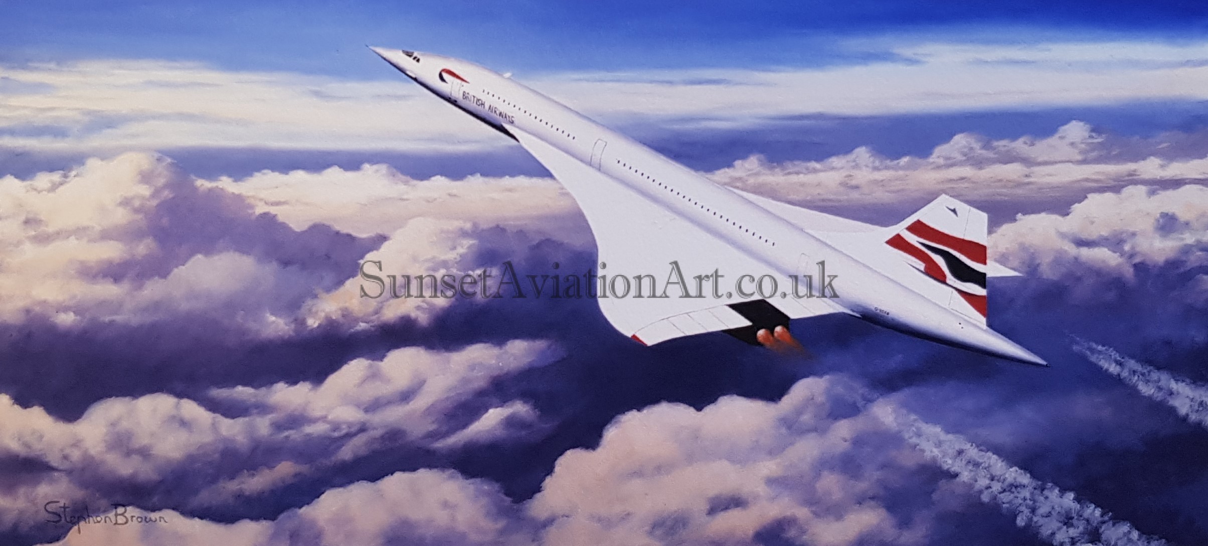 Concorde The Pride of Britain Birthday card Concorde G-BOAD