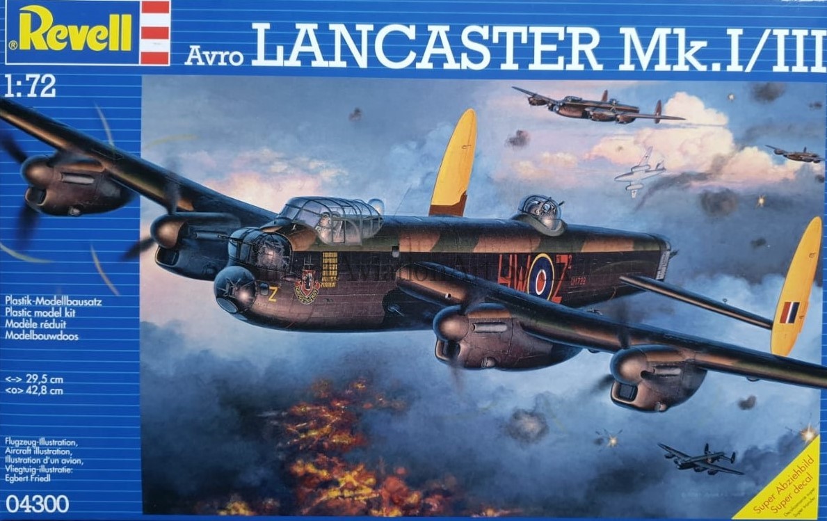 04300 Revell Avro Lancaster plastic model kit 1:72 scale