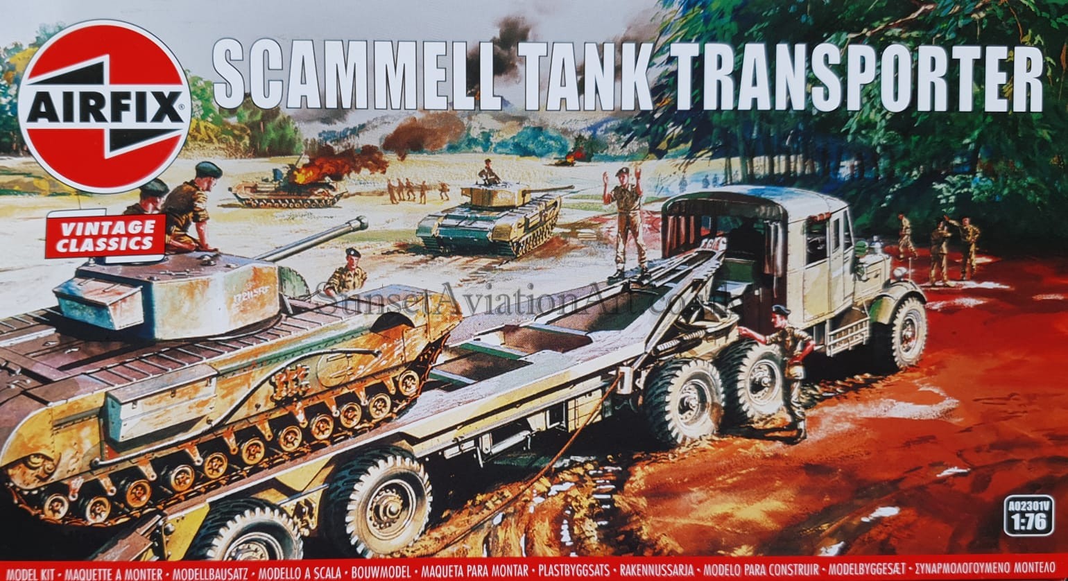 Scammel Tank Transporter A02301V Airfix - Sunset Aviation Art