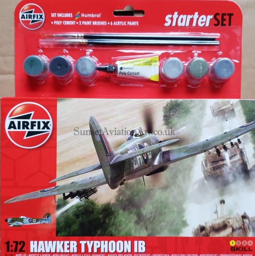Hawker Typhoon IB A55208 Airfix - Sunset Aviation Art
