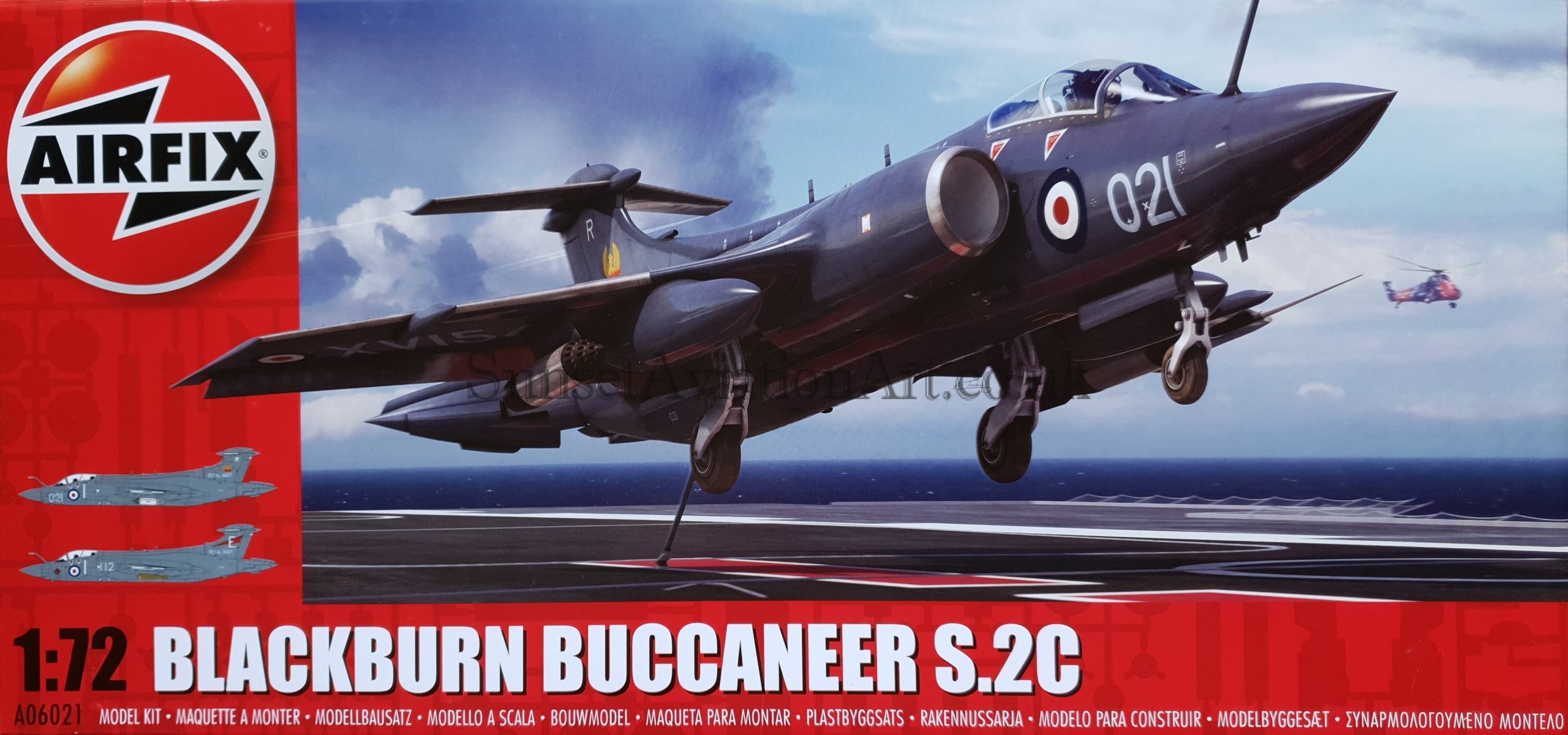 A06021 Airfix Blackburn Buccaneer S.2C plastic model. 1:72 scale