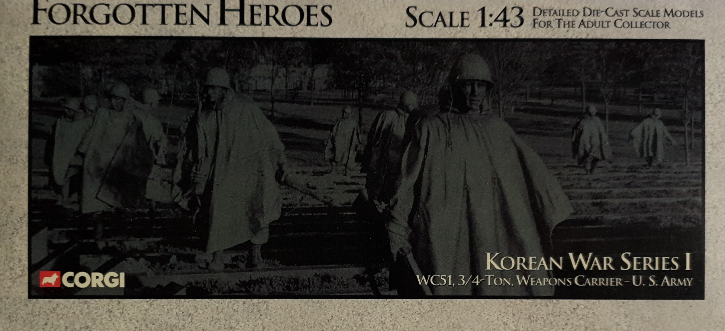 Corgi US51703 WC51 Weapons Carrier U.S. Army scale 1:43