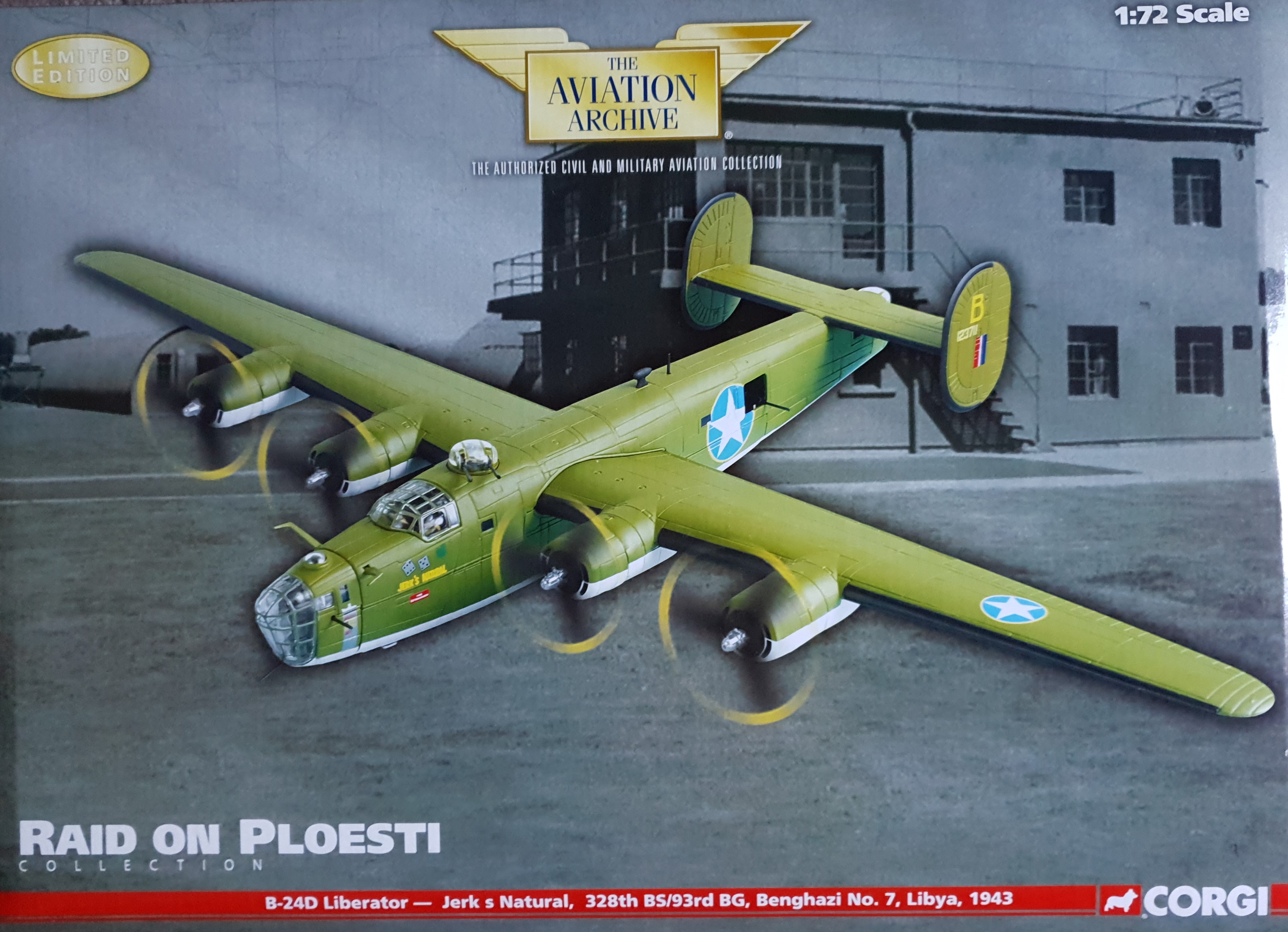 B-24D Liberator Jerk s Natural 328th Corgi US34013 Ploesti