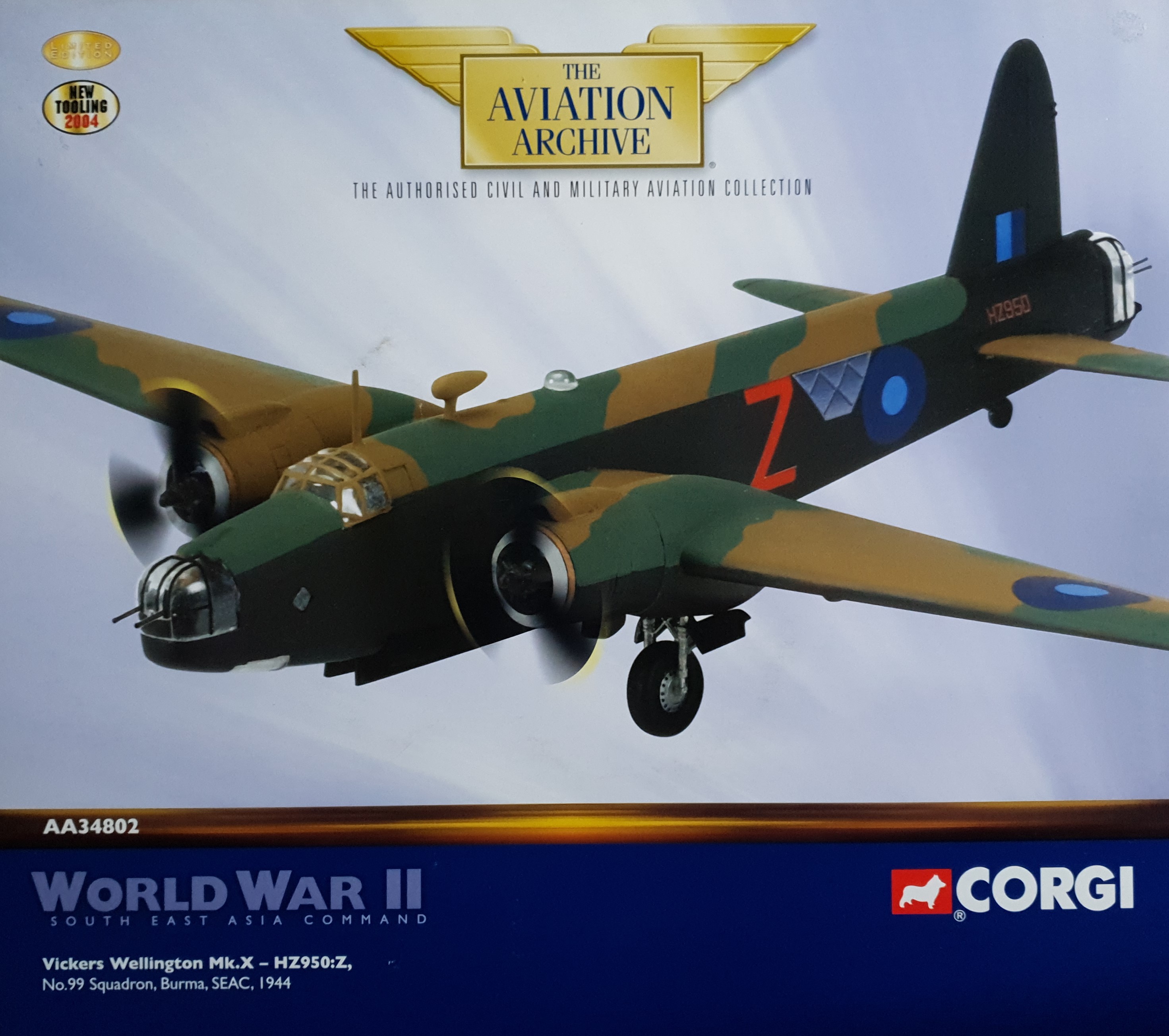 Corgi AA34802 Wellington Mk.X No 99 Sqn The Aviation Archive