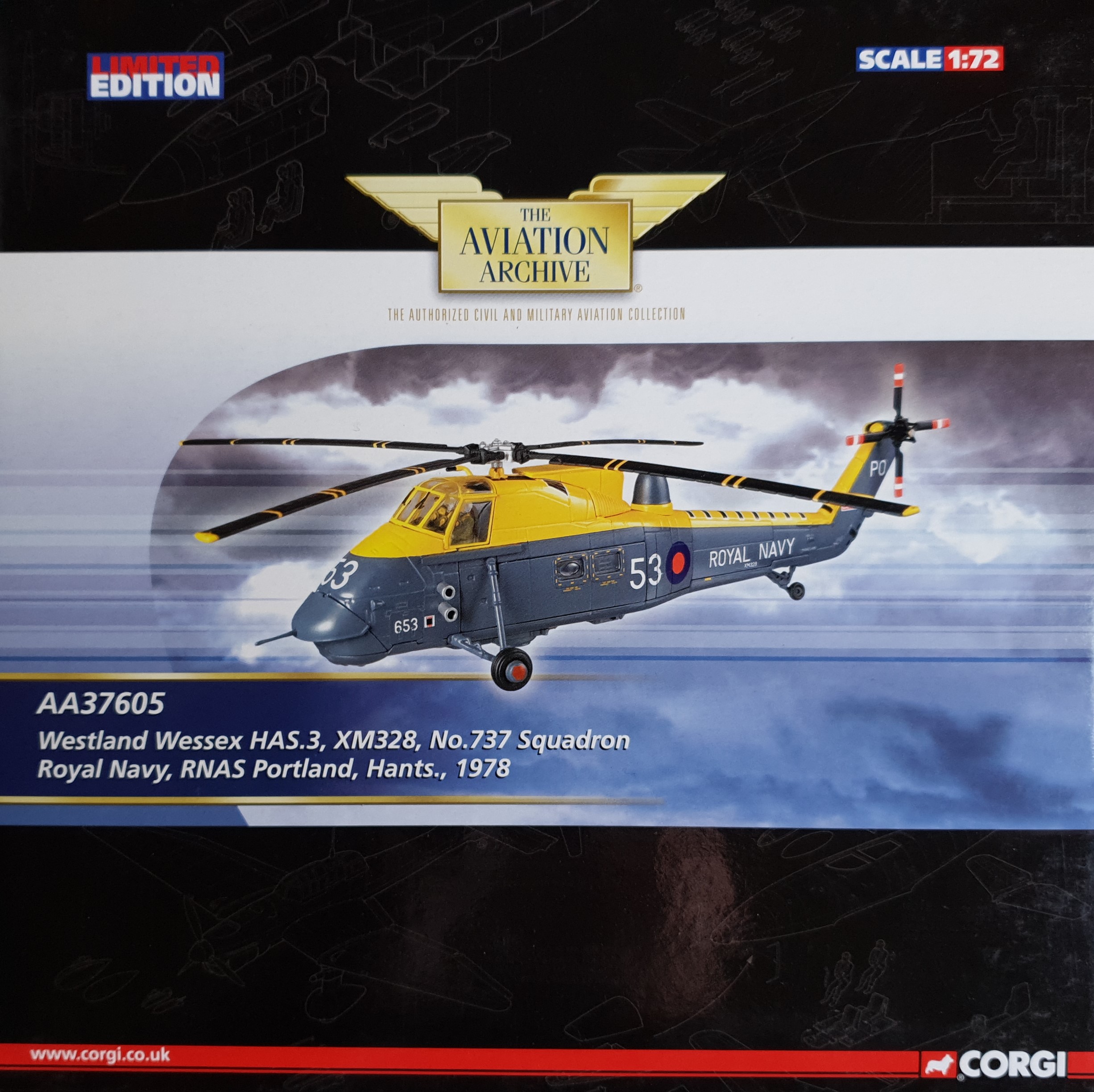 Corgi AA37605 Westland Wessex HAS 3 XM328 No 737 Squadron