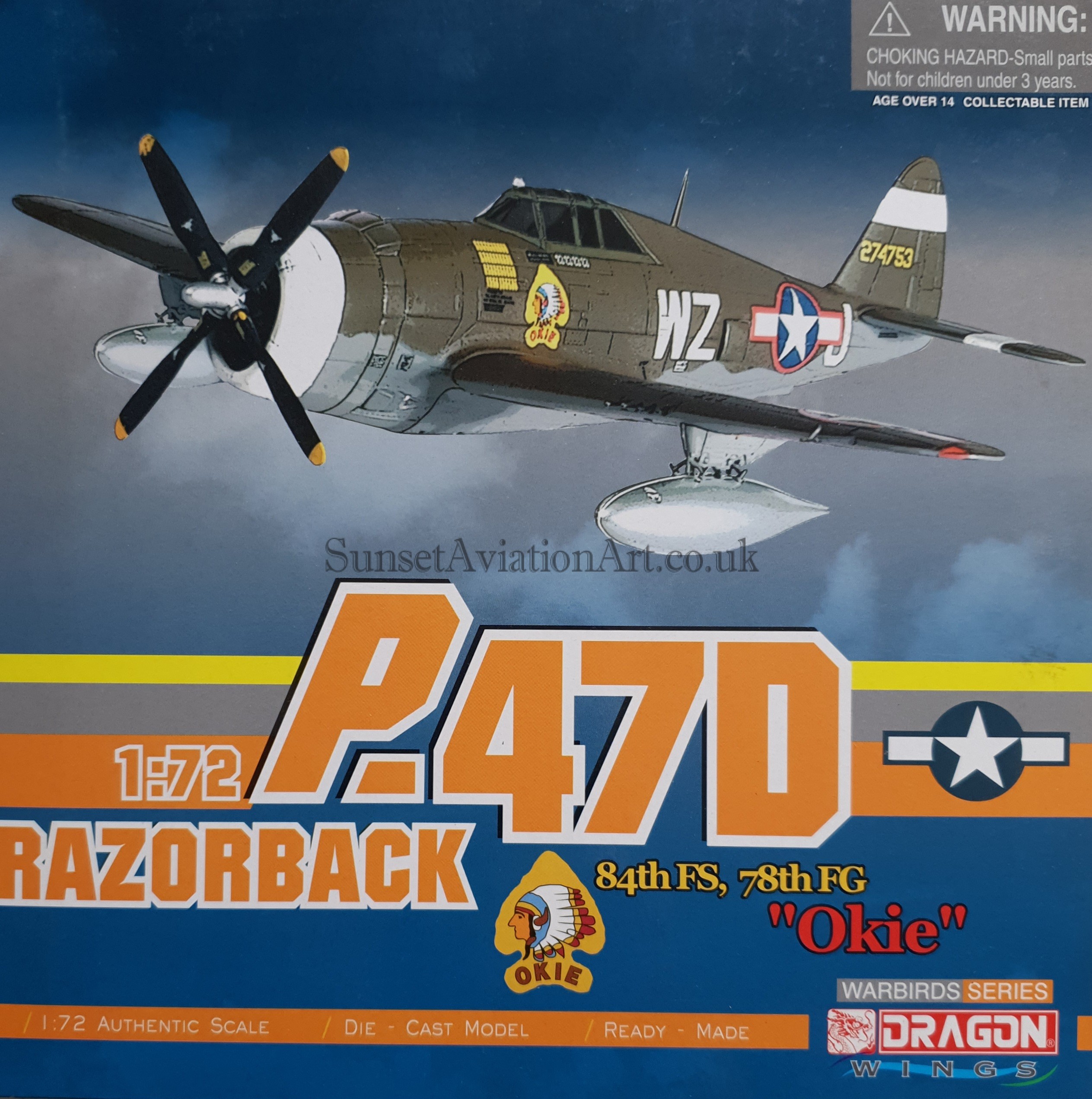 50174 Dragon Wings P-47D Razorback 84th FS 78th FG Okie