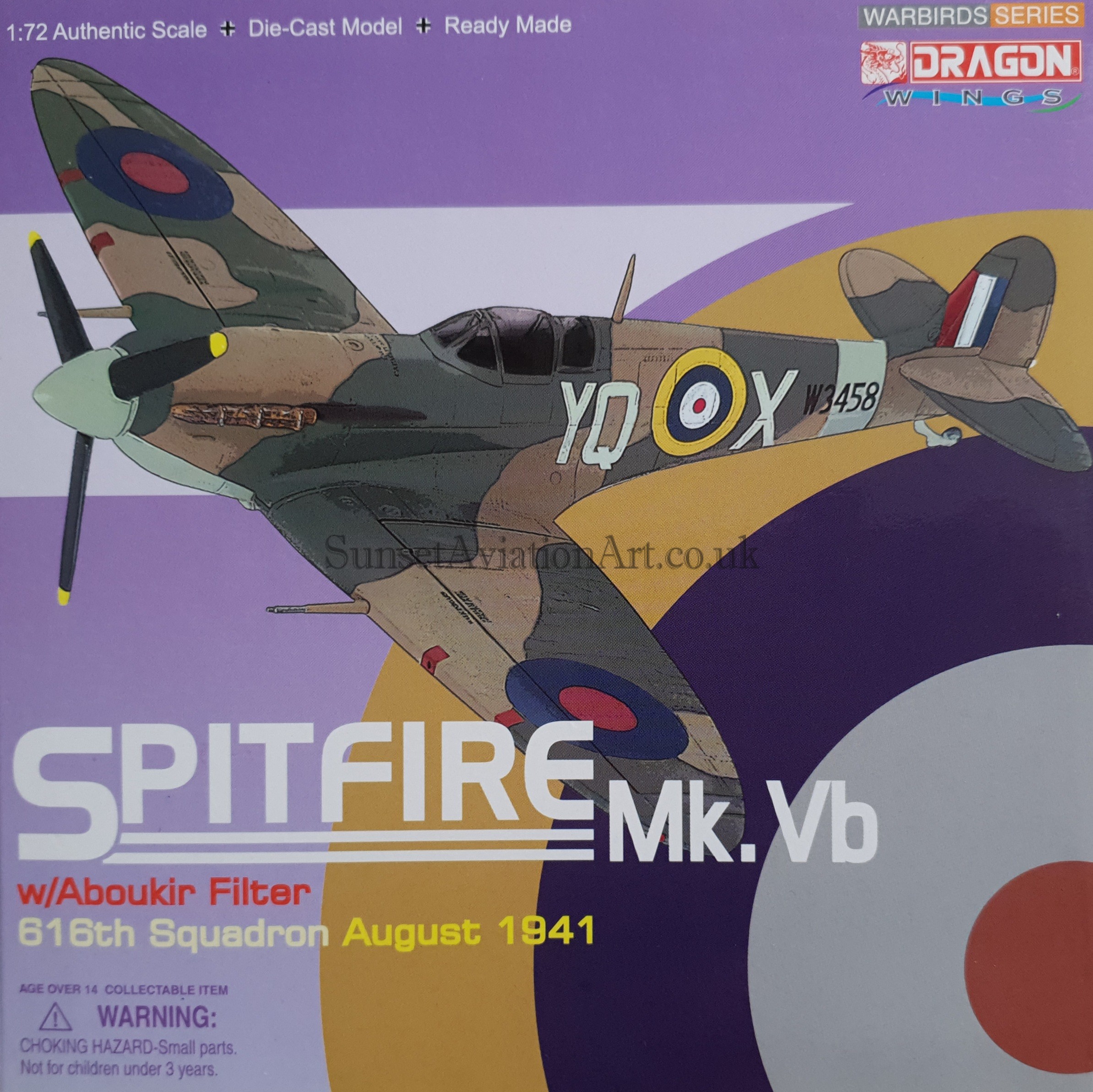 50273 Dragon Wings Spitfire w Aboukir Filter 616th Squadron 1941