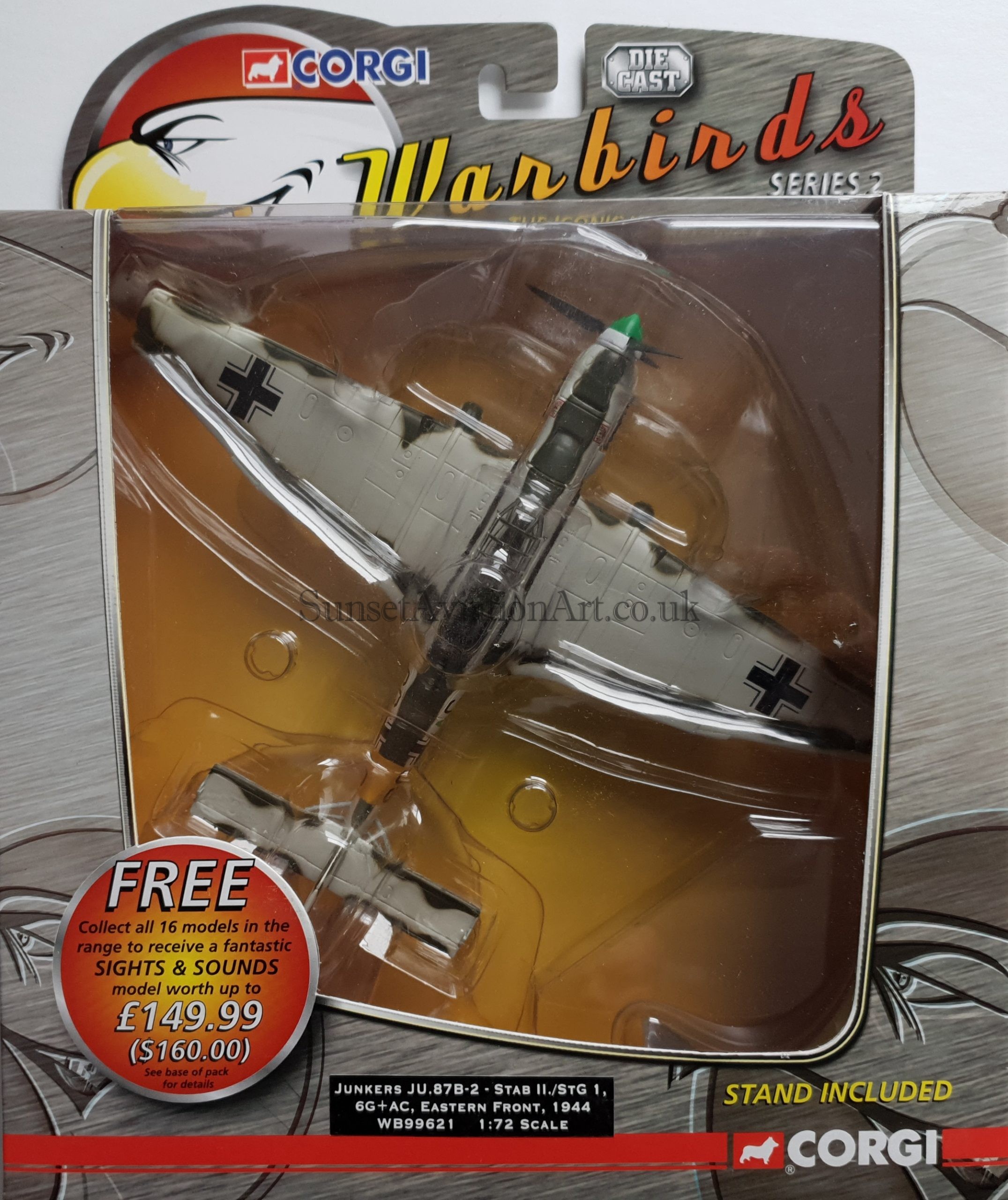 Corgi WB99621 Junkers JU87 Stab II./ StG 1 6G+AC Eastern Front