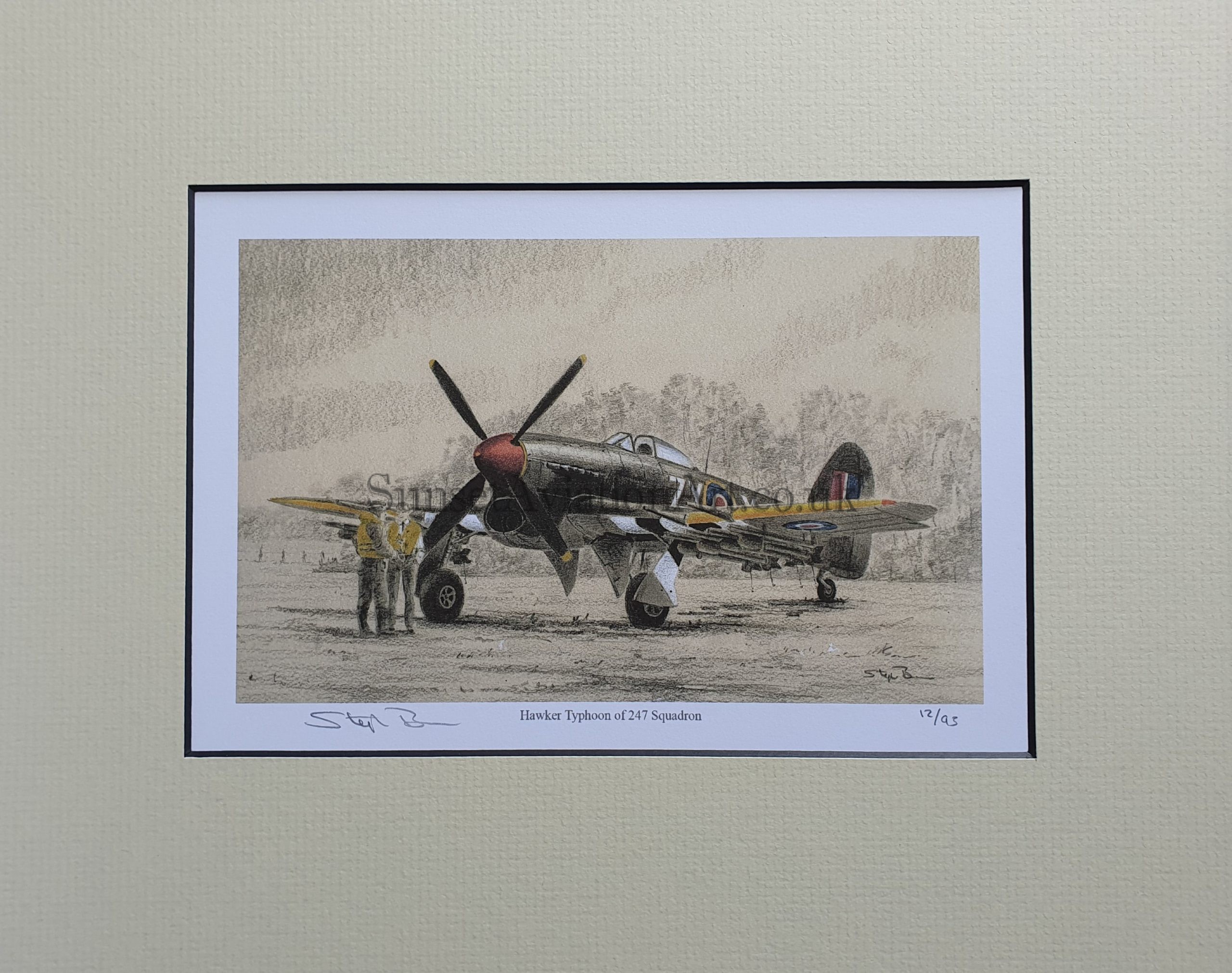 Hawker Typhoon of 247 Squadron RAF Hurn shortly after D-Day