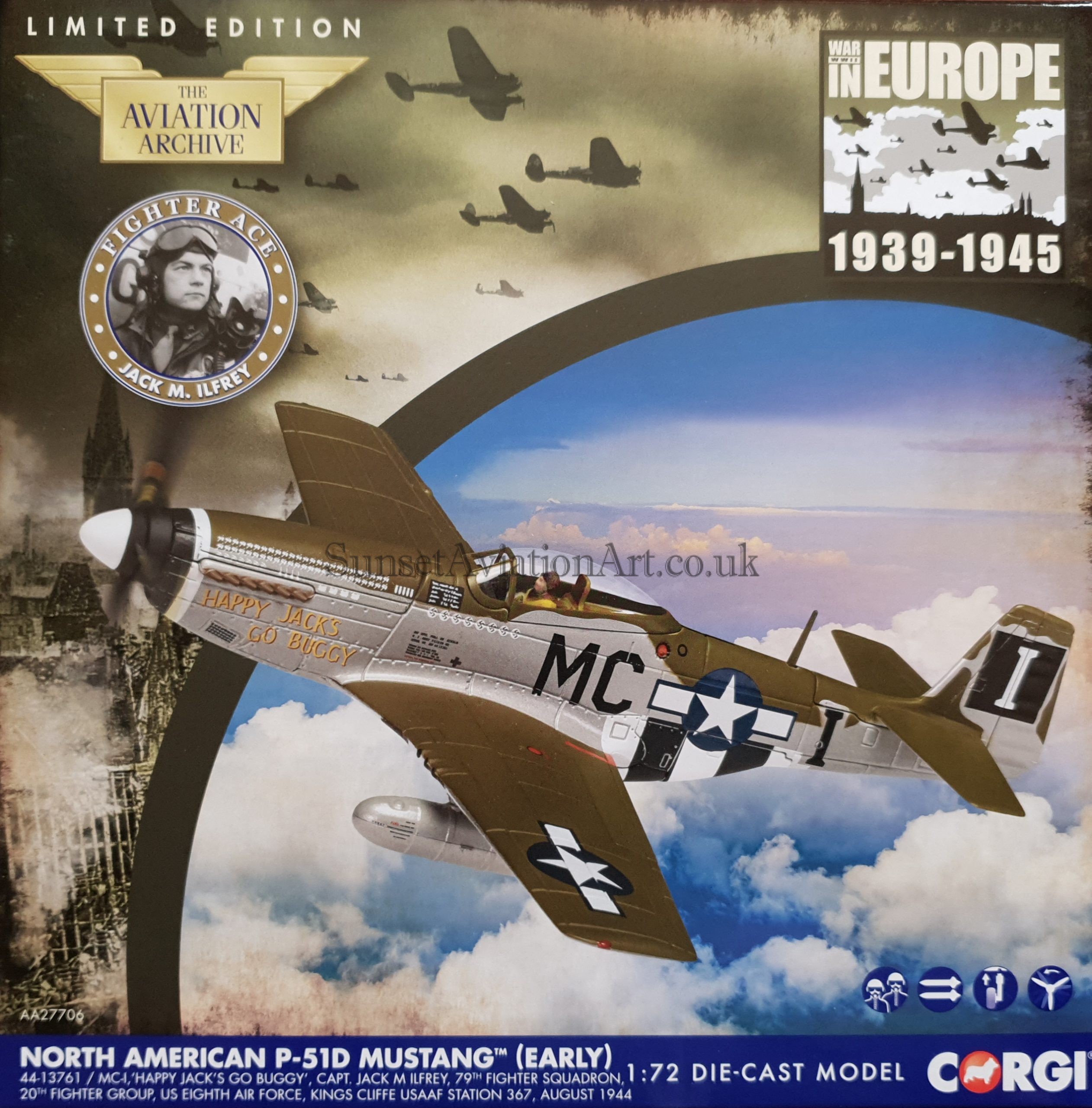 Corgi AA27706 P-51D Mustang 79th Fighter Sqn Fighter Group