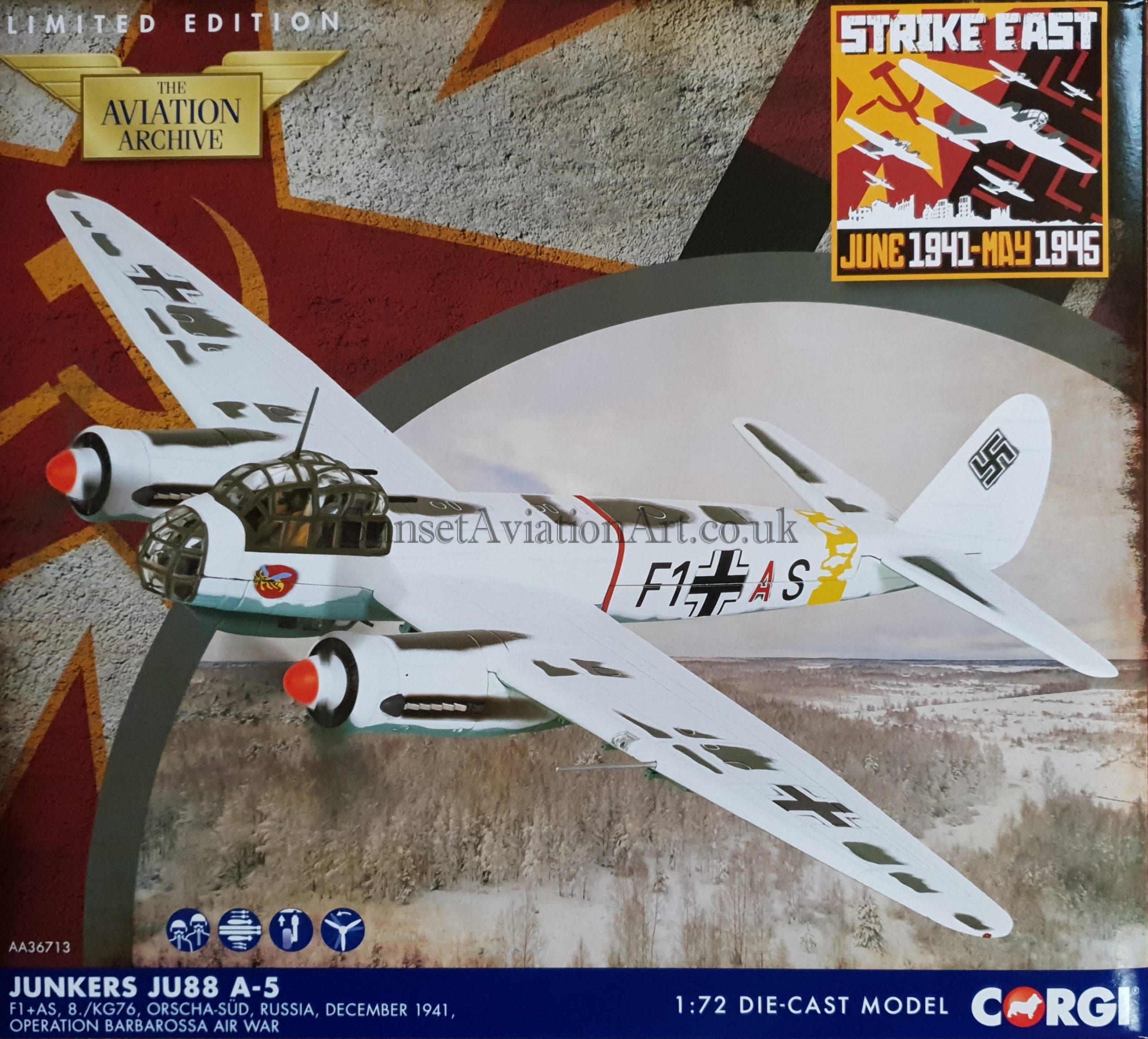 AA36713 Junkers JU88 A-5 F1+AS, 8./KG76 Orscha - Sud Russia
