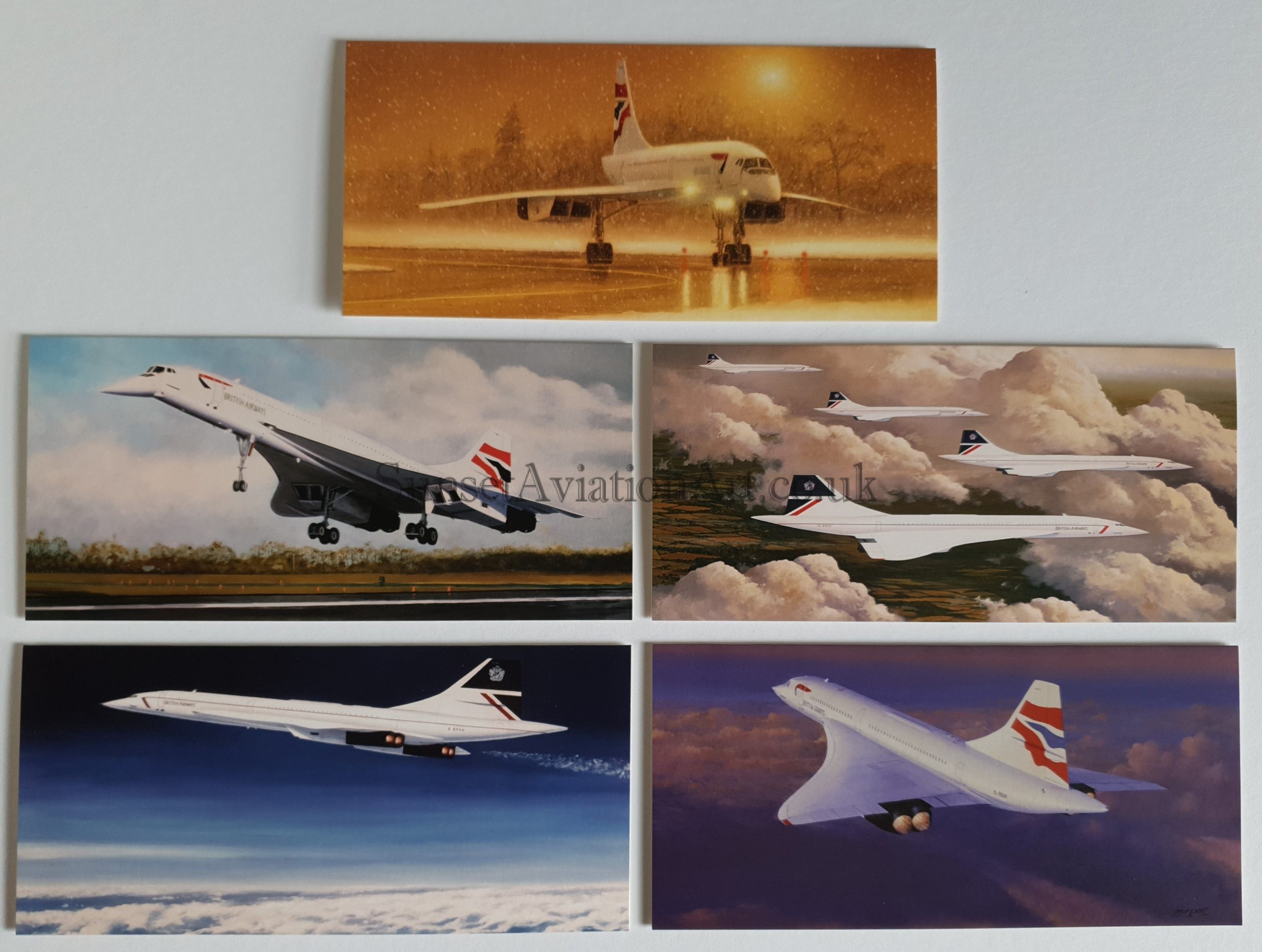 Concorde Collection pack of five mixed Greeting or Birthday cards