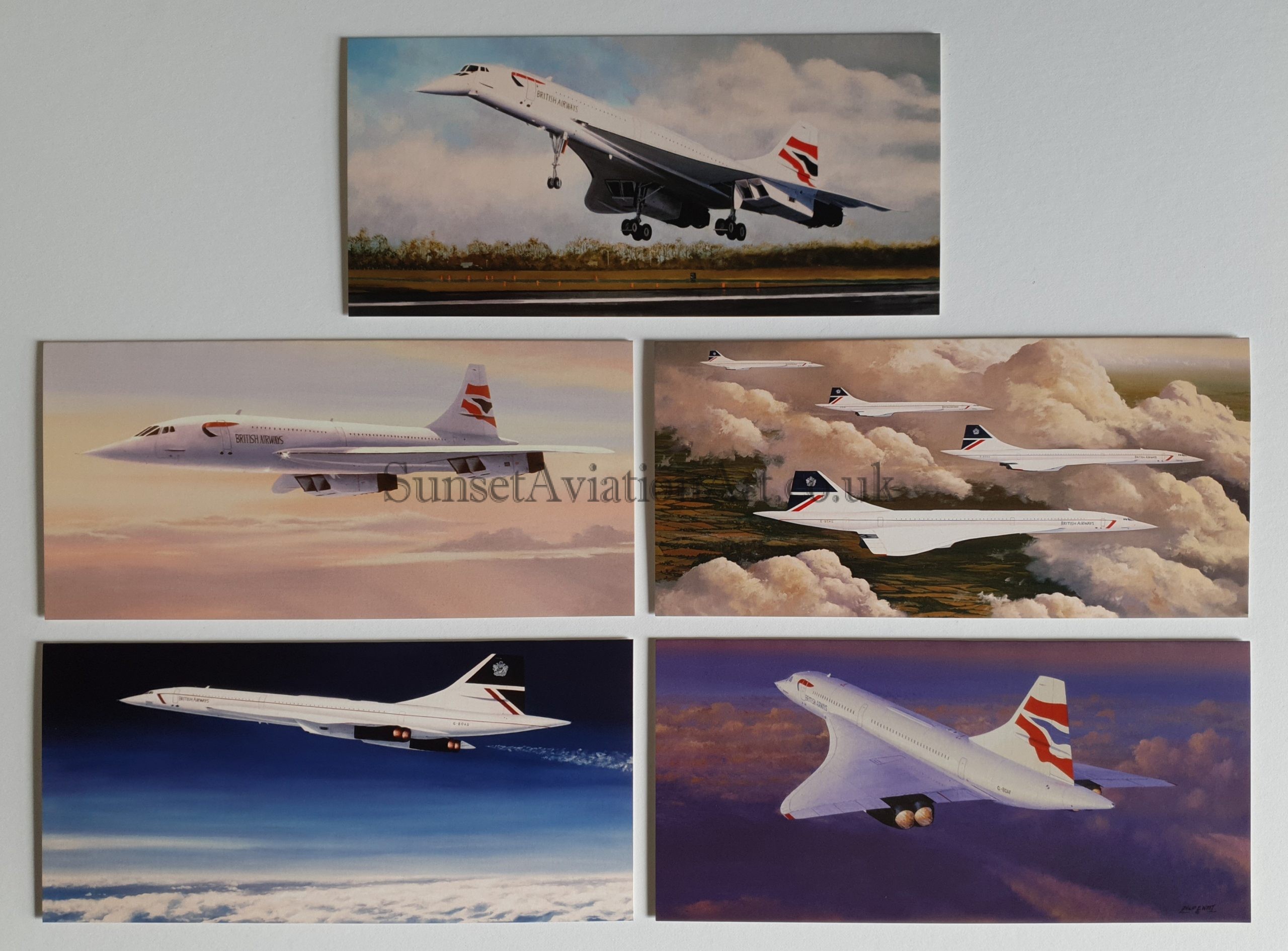 The Concorde Collection pack of five mixed Greeting Birthday cards