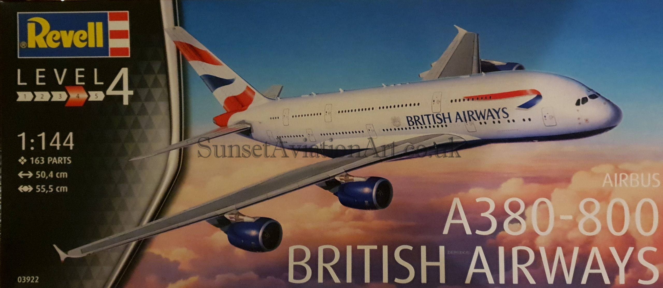 03922 Revell Airbus A380-800 British Airways plastic model kit