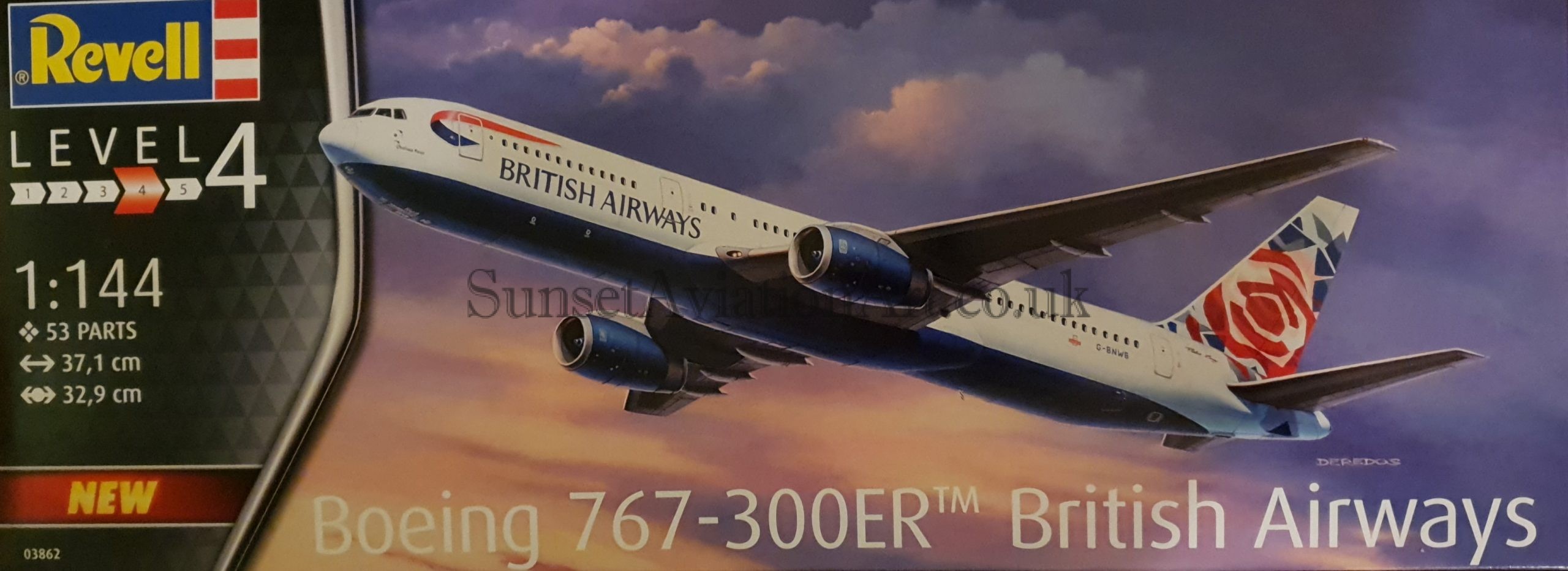 03862 Revell Boeing 767-300ER British Airways with Chelsea Rose