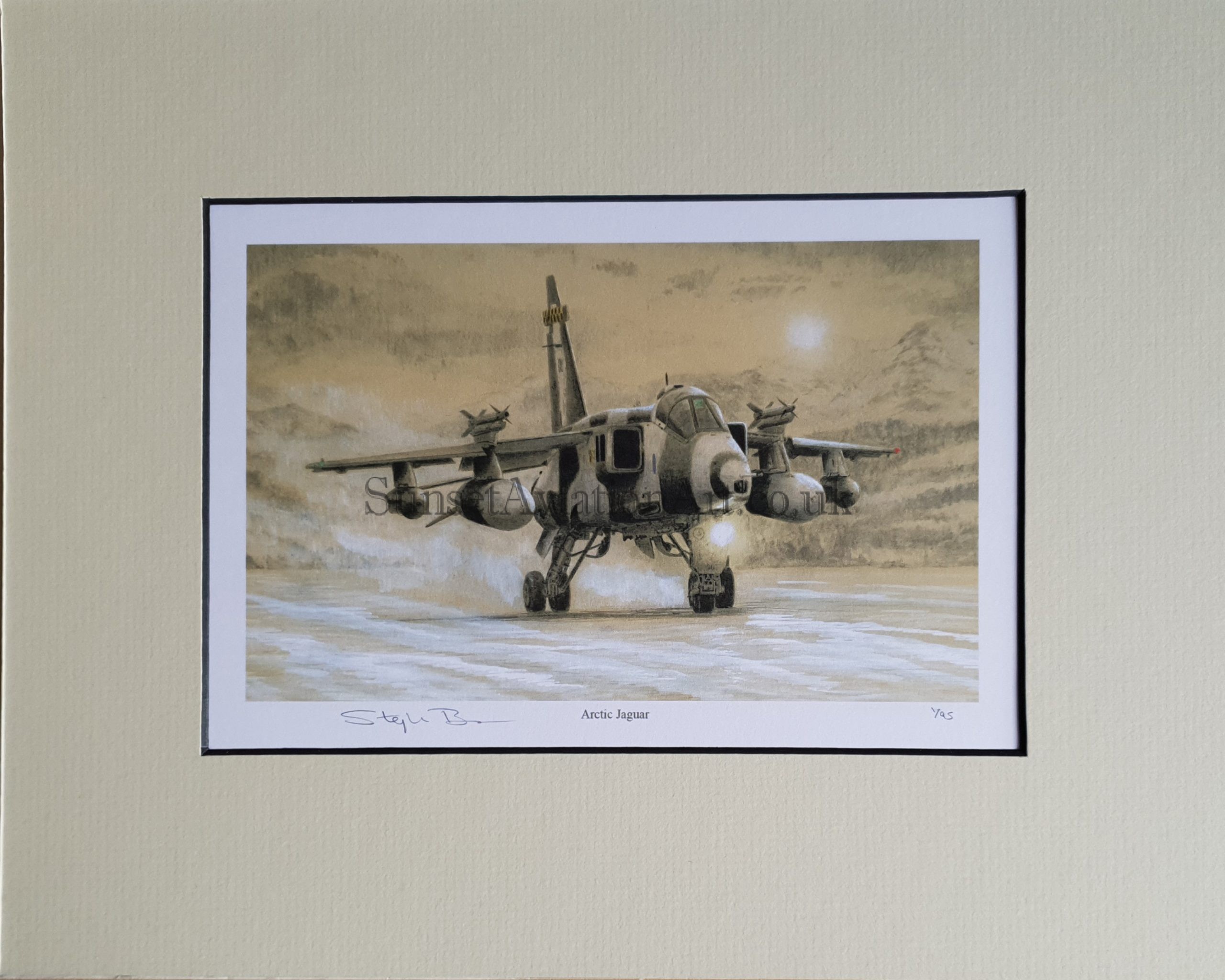 Jaguar GR.3A Arctic Jaguar No. 54 Squadron at Bardufoss airfield