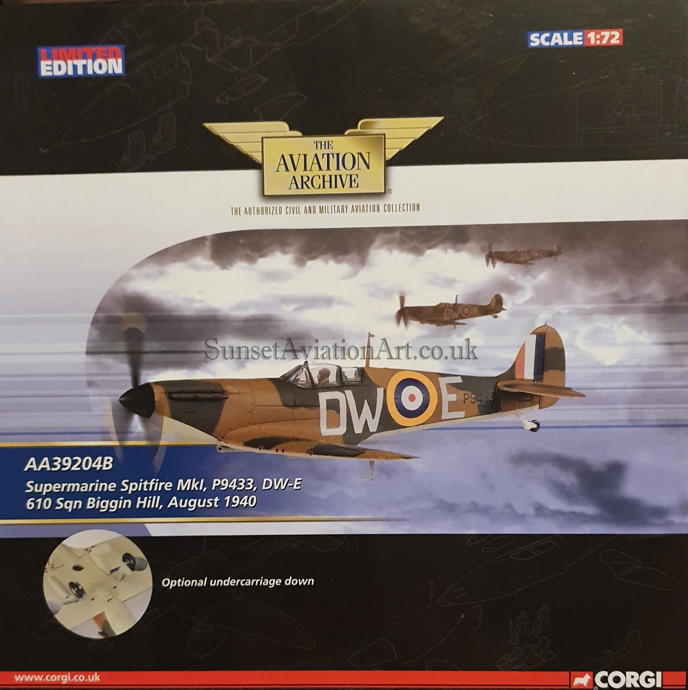 Corgi AA39204B Supermarine Spitfire 610 Sqn Biggin Hill