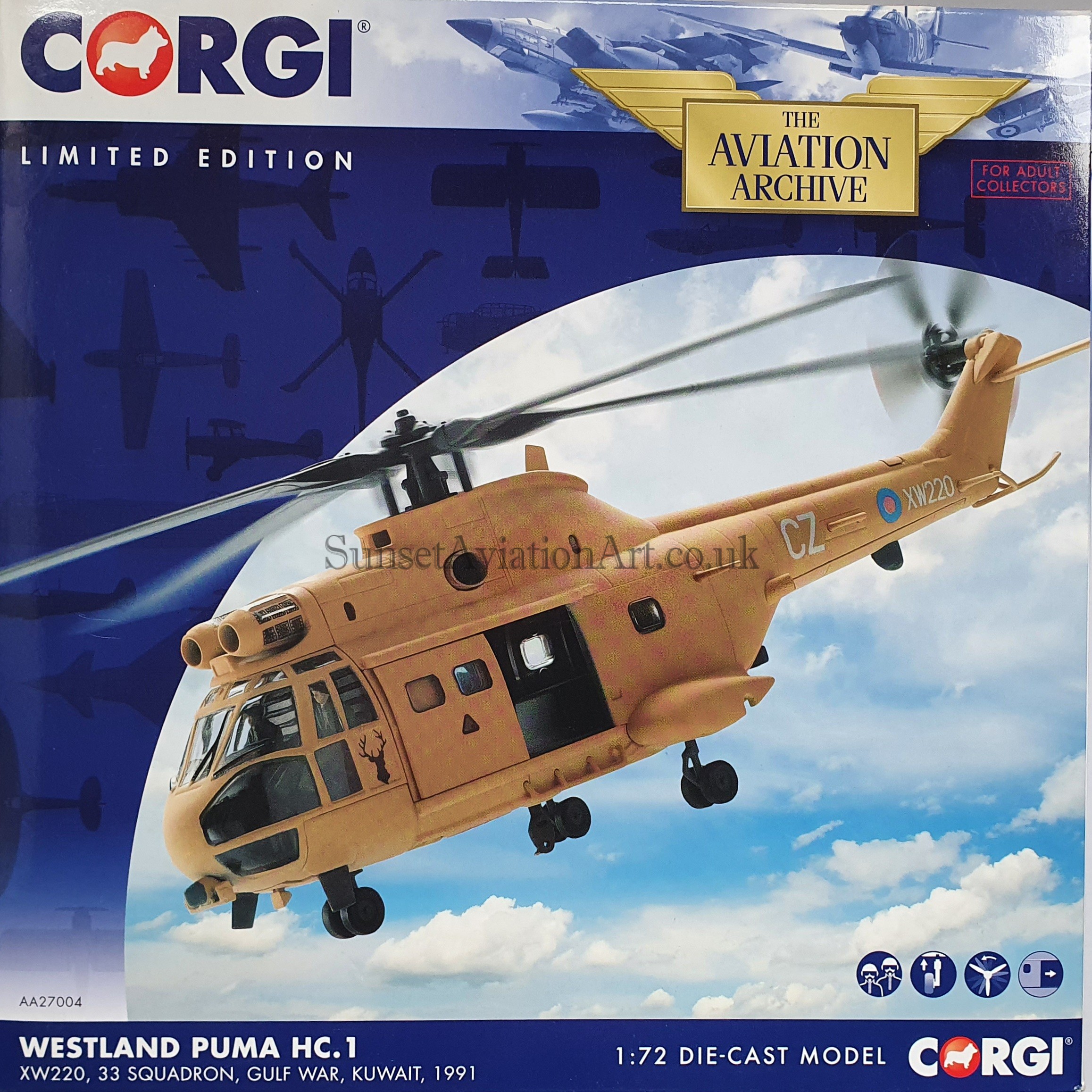 AA27004 Corgi Westland Puma HC.1 XW220 33 Sqn Gulf War