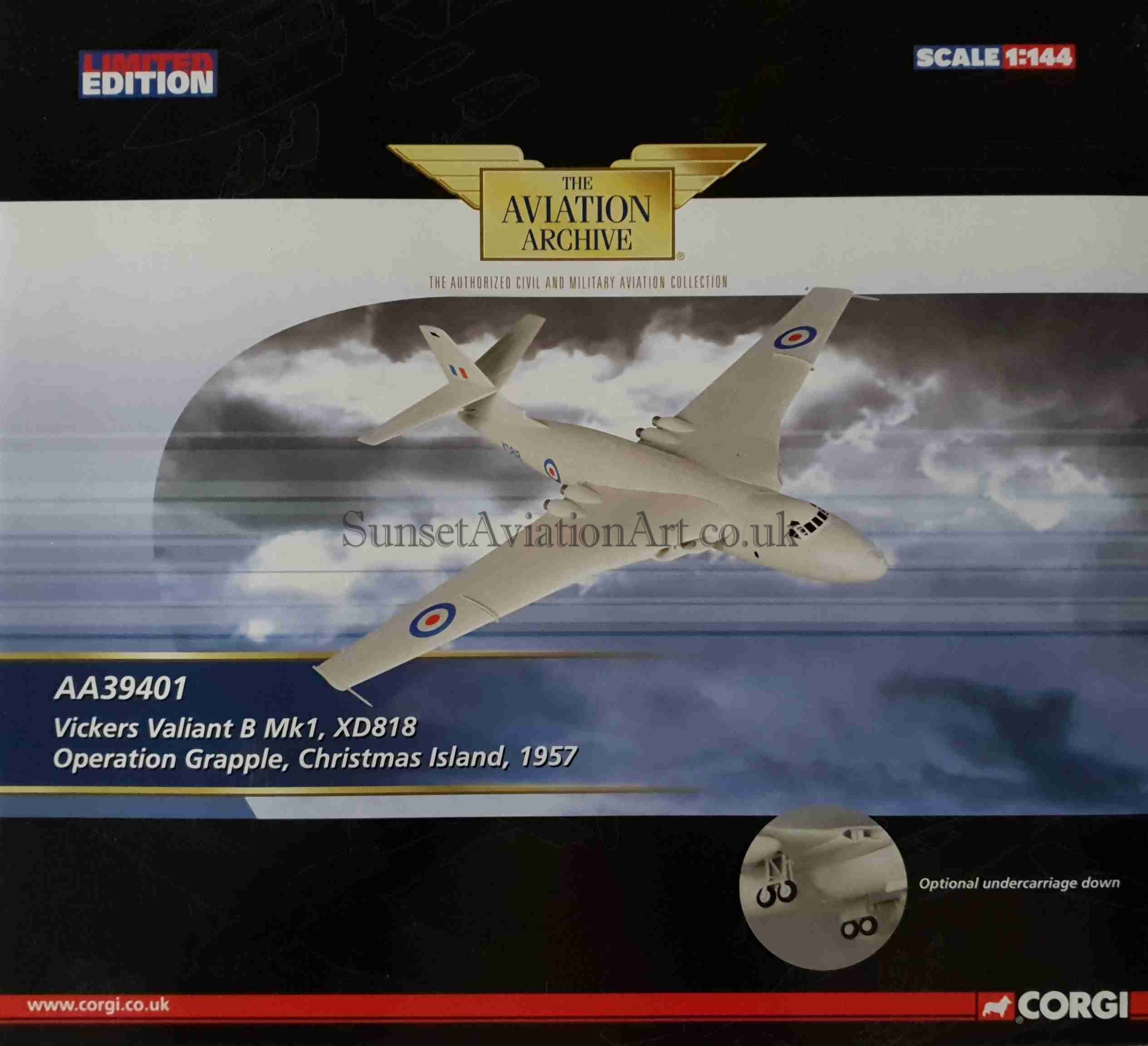 Vickers Valiant Corgi AA39401 Operation Grapple,