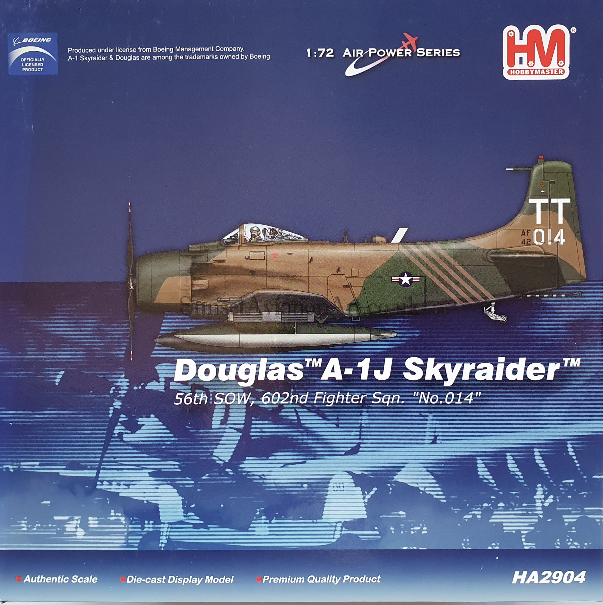 HA2904 Hobbymaster Douglas A-1J Skyraider 602nd Fighter Sqn