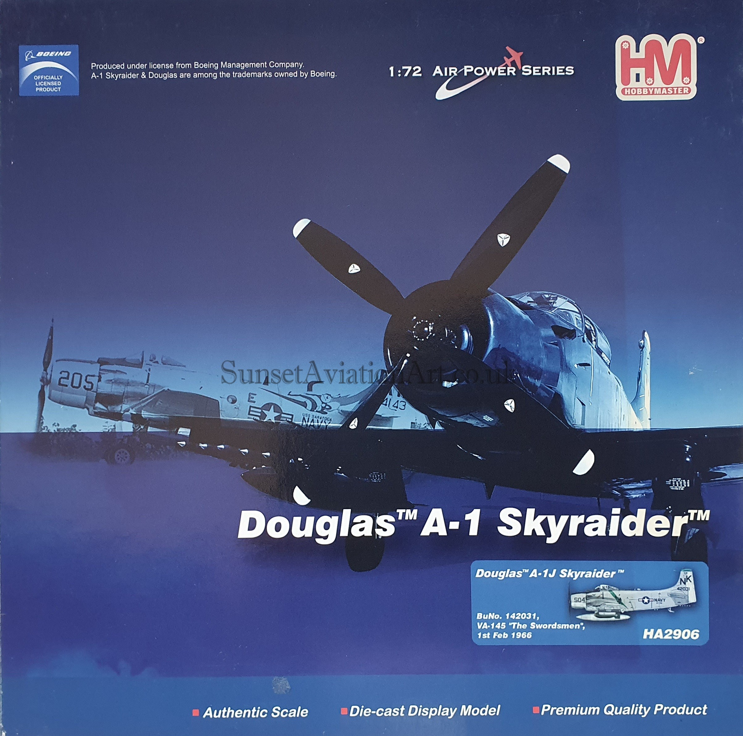 HA2906 Hobbymaster Douglas A-1 Skyraider "The Swordsmen"