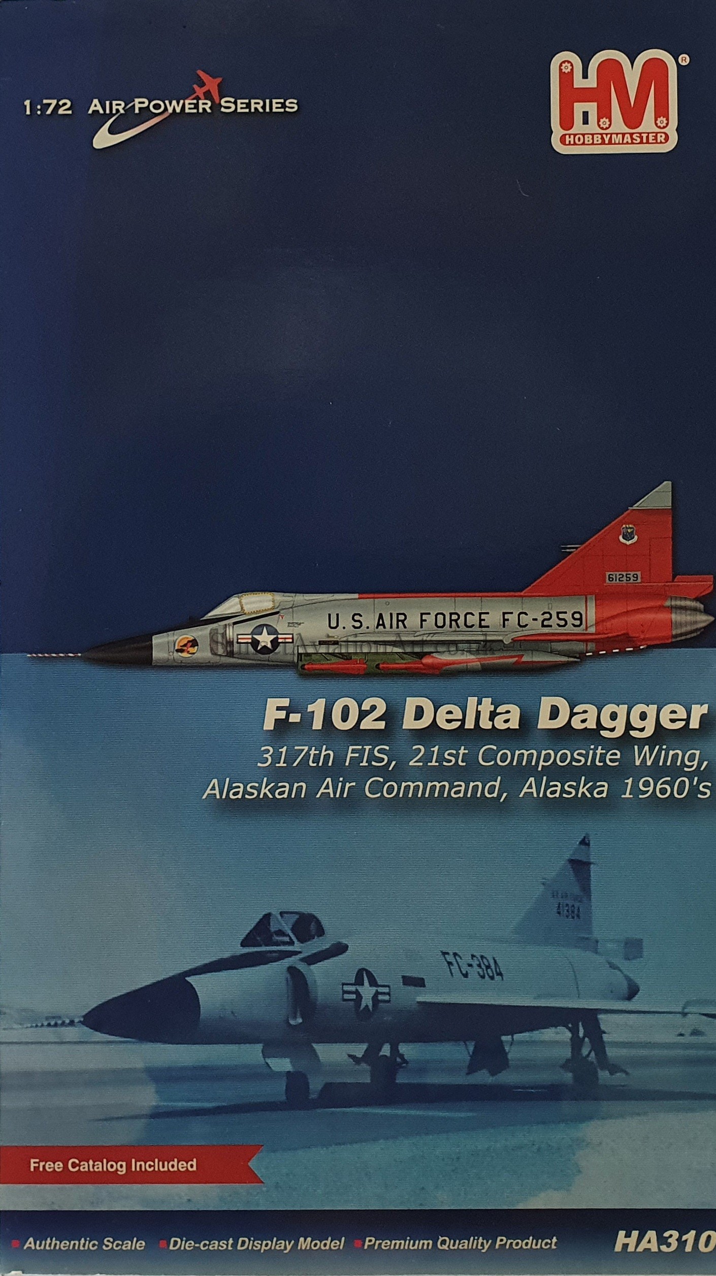 HA3101 Hobbymaster F-102 Delta Dagger 317th FIS 21st