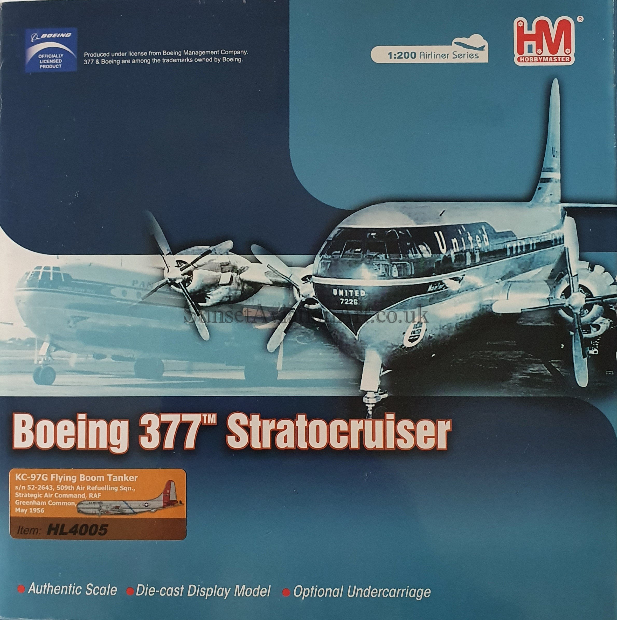 HL 4005 Boeing 377 Stratocruiser RAF Greenham Common, 1956