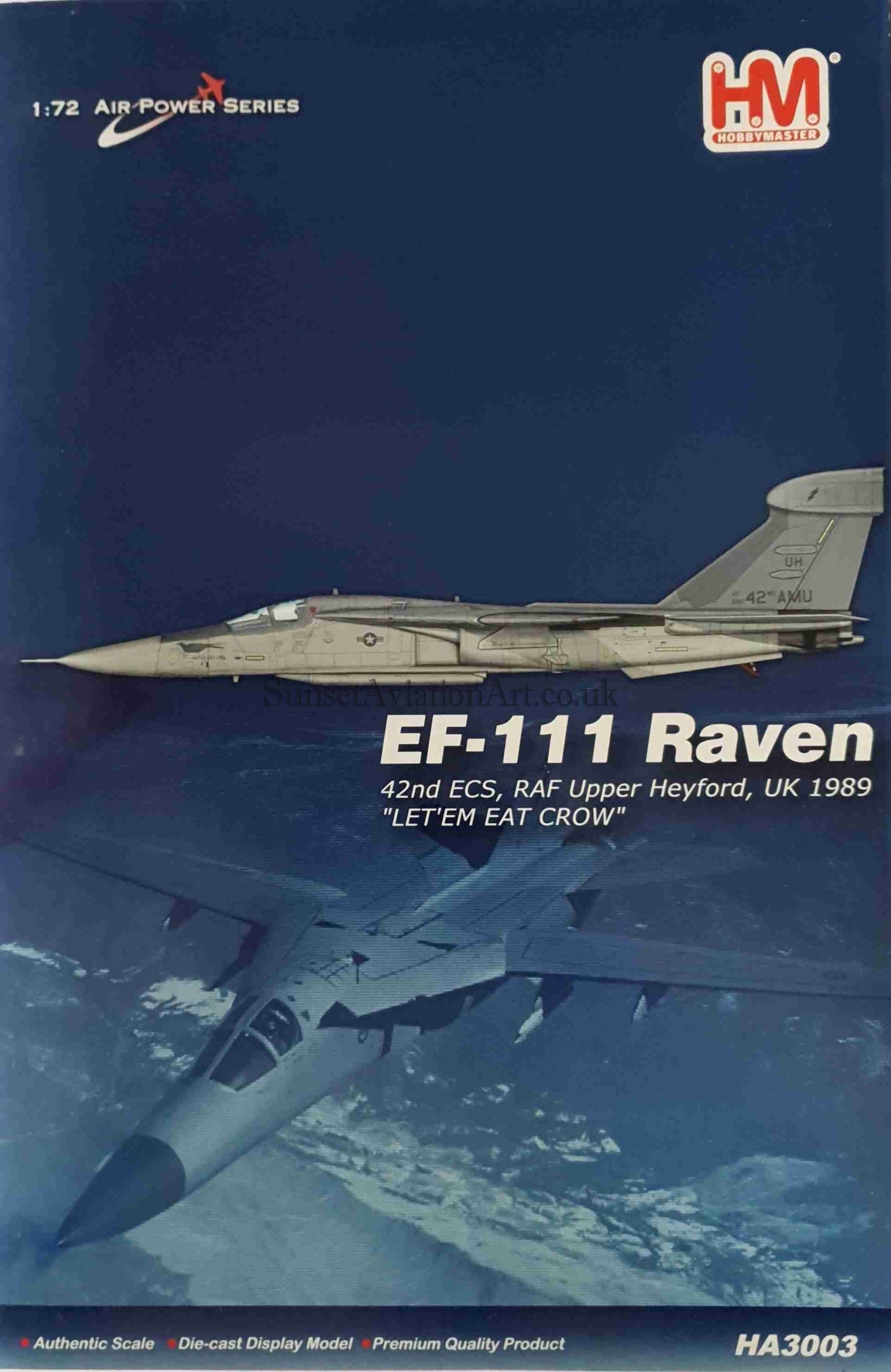 HA3003 EF-111 Raven RAF Upper Heyford, uk 1989