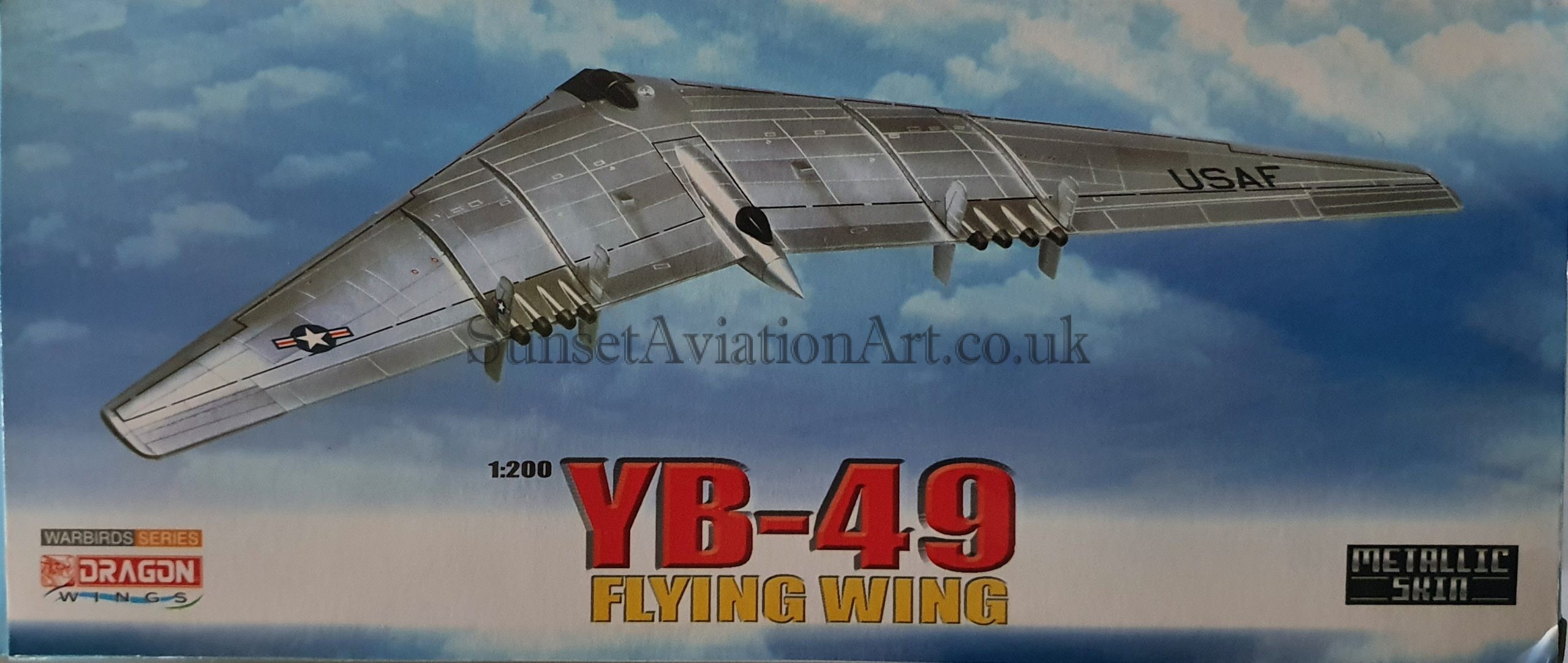 52012 Dragon Wings YB-49 Flying Wing Metallic Skin