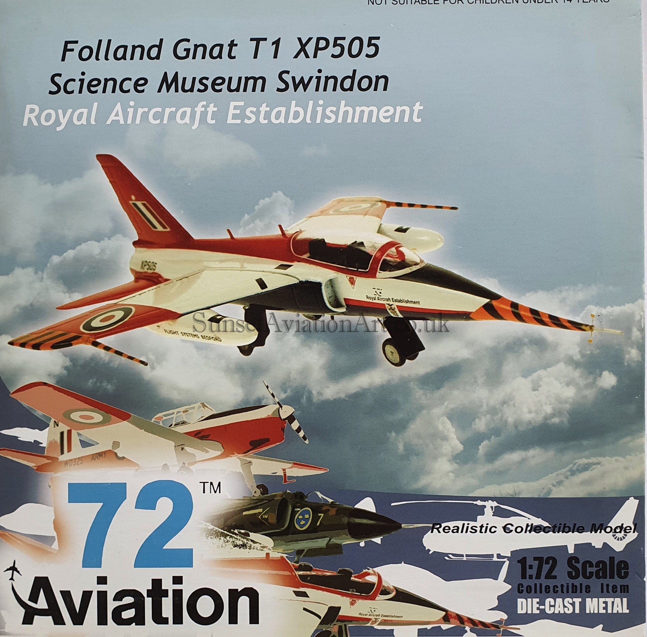 AV-72-22-001 72 Aviation Folland Gnat T1 XP505 Science Museum
