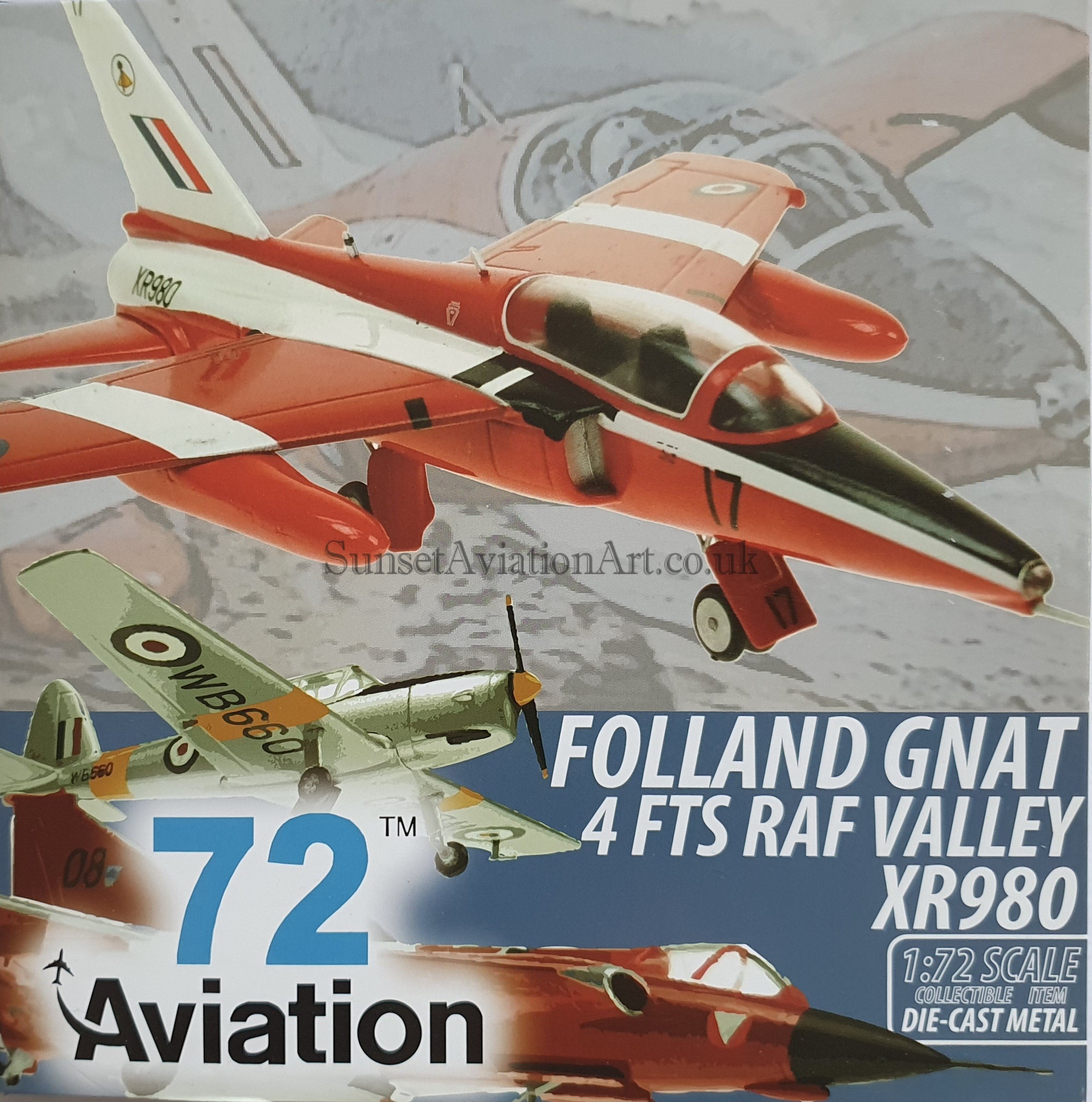 AV-72-22-005 72 Aviation Folland Gnat 4 FTS RAF Valley XR980