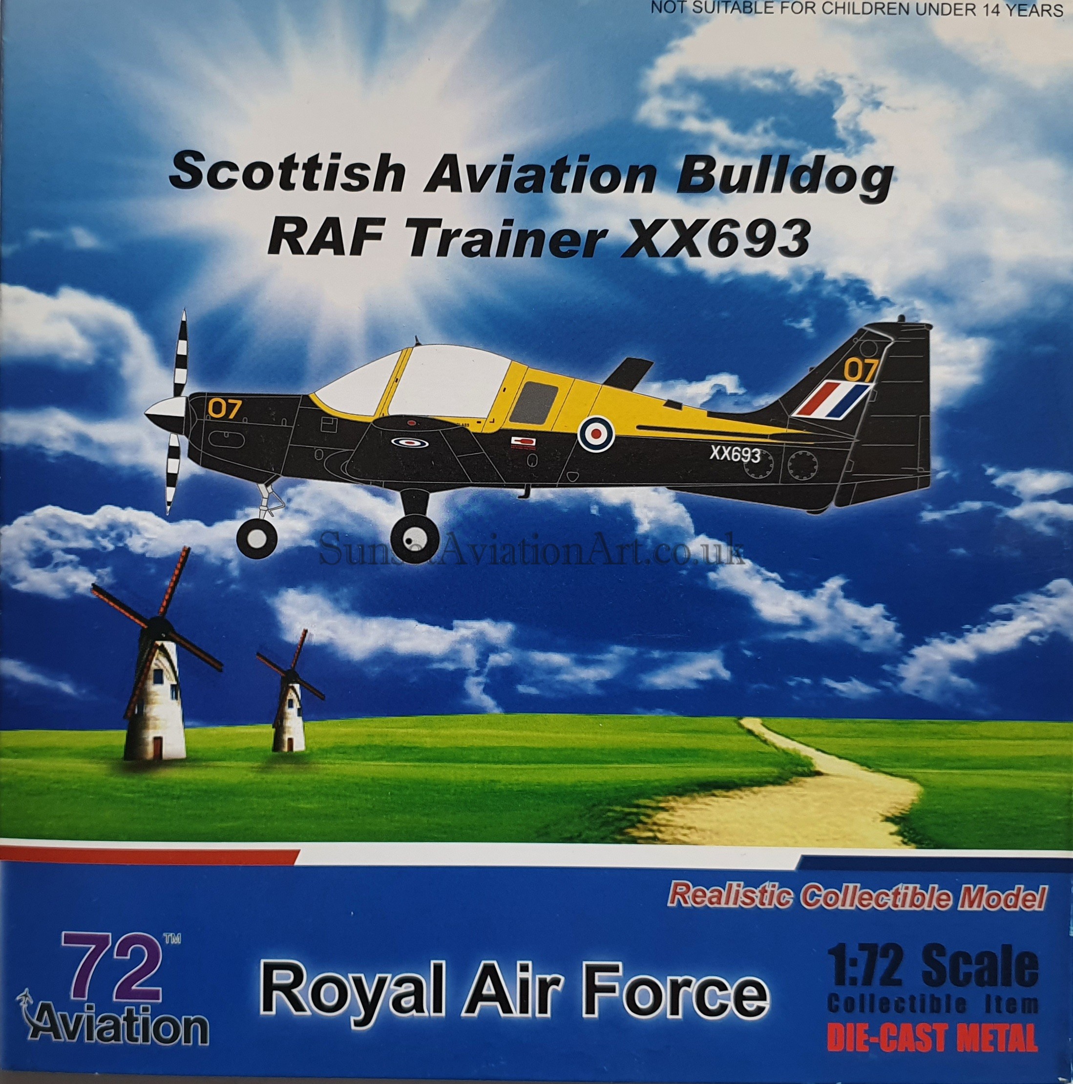 AV-72-25-001 72 Aviation Scottish Aviation Bulldog RAF Trainer