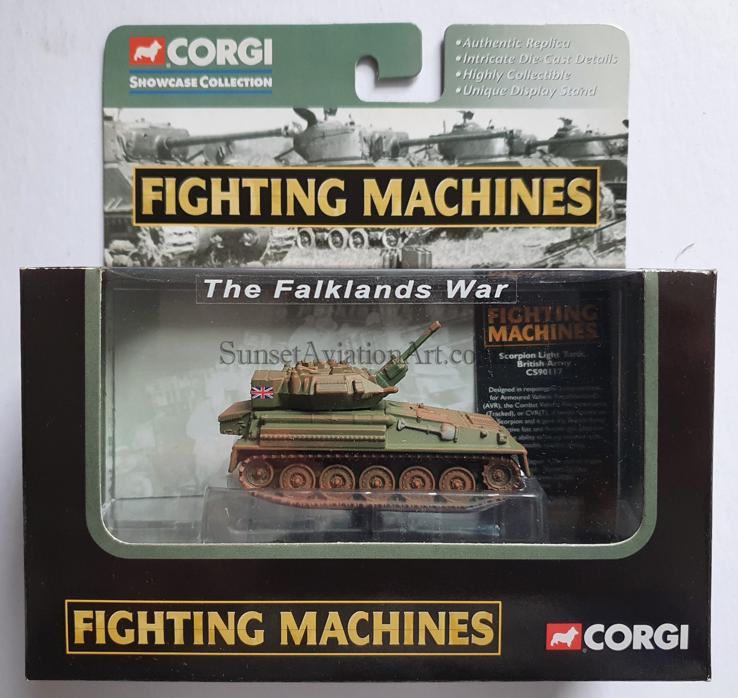 CS90117 Corgi Scorpion Light Tank British ArmyThe Falklands War